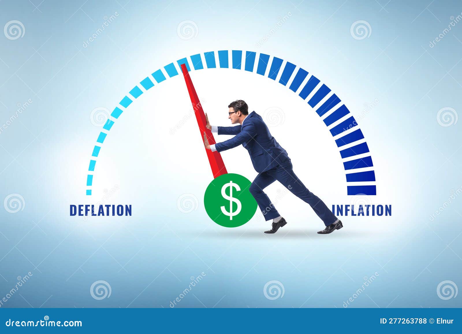 Inflation and Deflation Business Concept Stock Photo - Image of ...