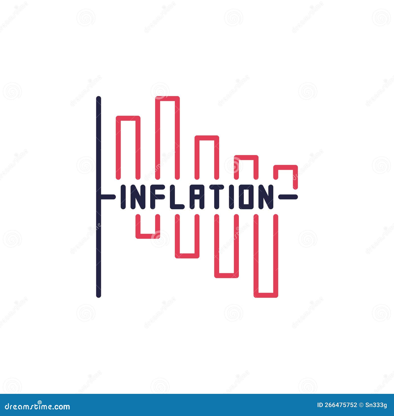 Inflation Colored Icons - Financial Crisis And Hyperinflation Vector ...