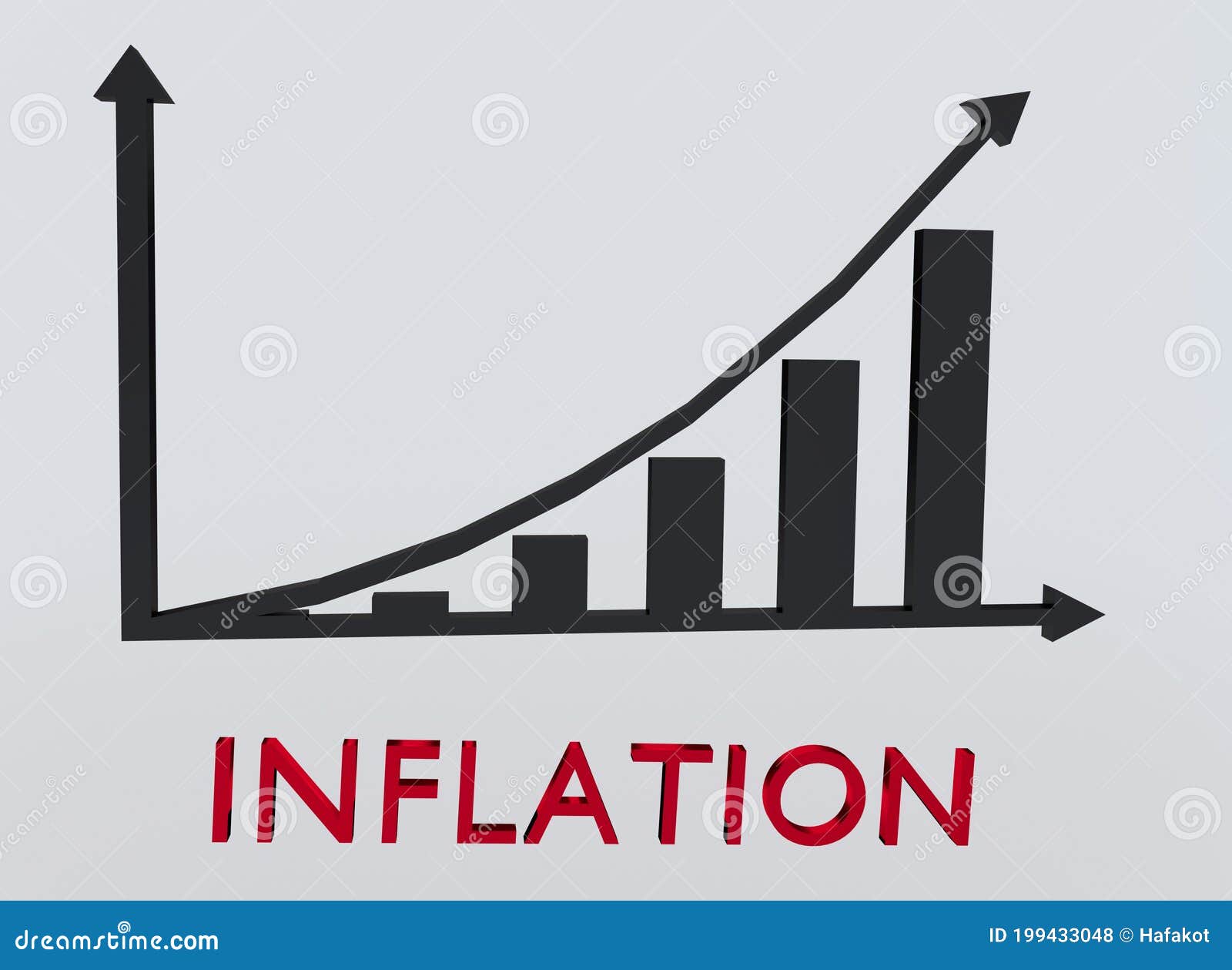 INFLATION - Financial Concept Stock Illustration - Illustration of bank ...