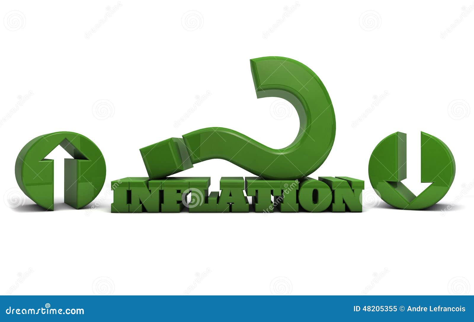Inflation higher or lower stock illustration. Illustration of economy ...