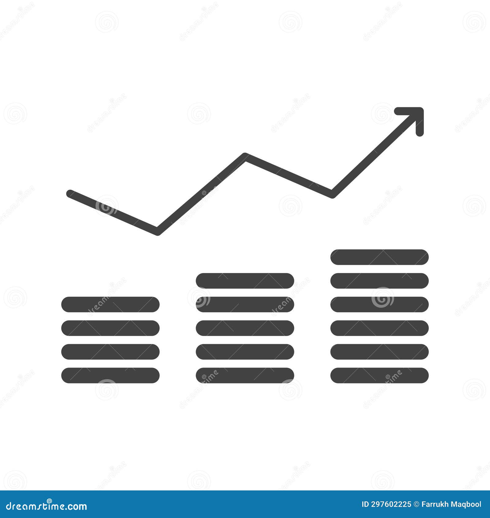 Inflation Icon Vector Image. Stock Vector - Illustration of graph ...