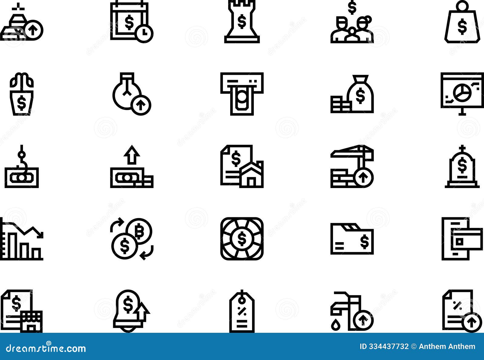 Inflation Icons Collection is a Vector Illustration with Editable ...