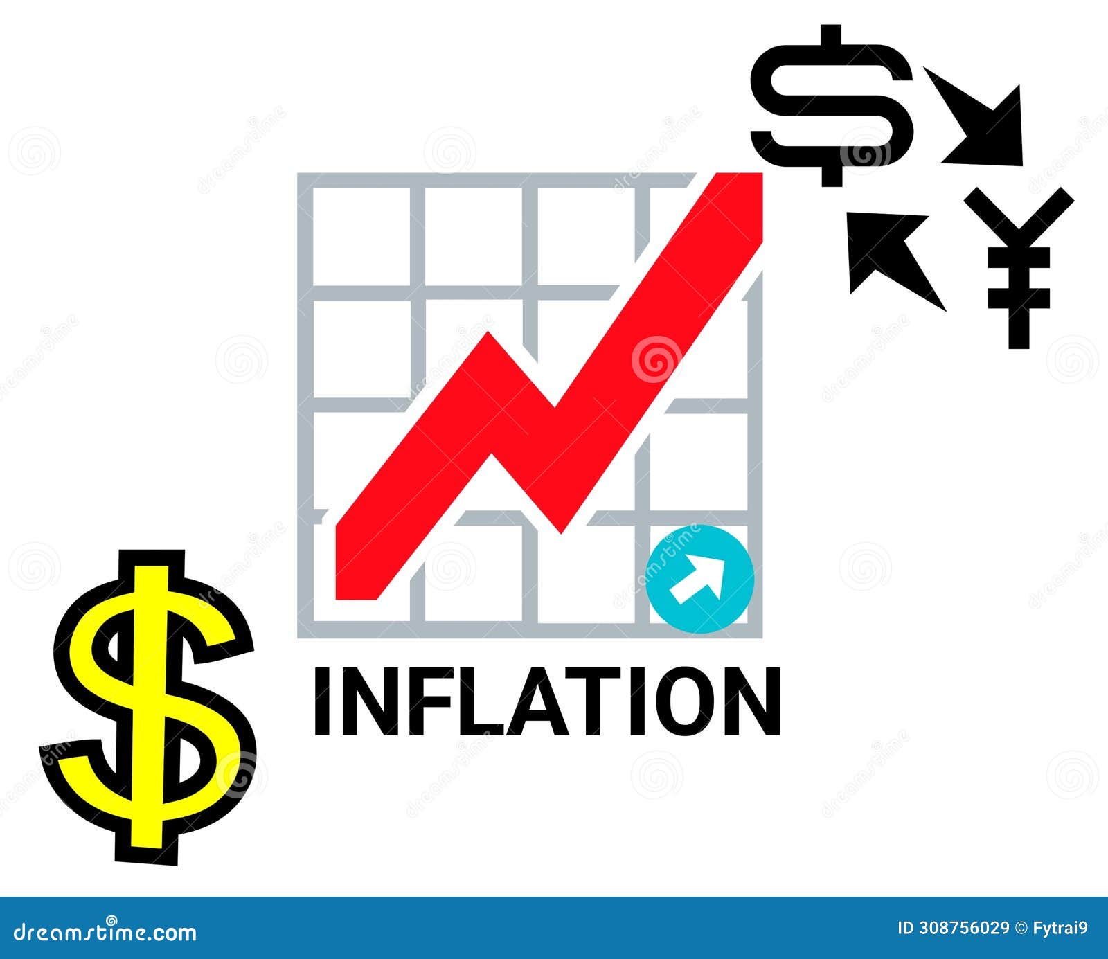 Inflation Ilustration Vector Stock Illustration - Illustration of ...