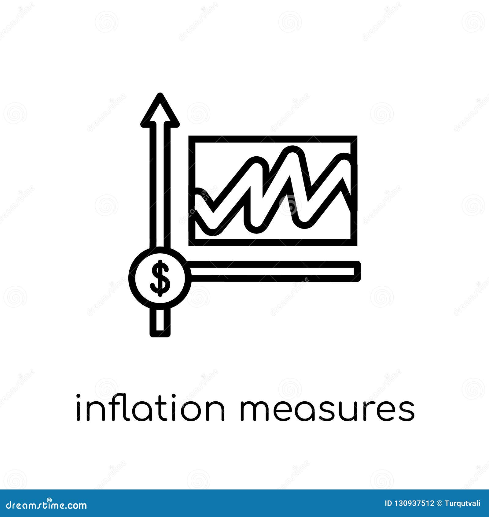 Inflation Measures Icon. Trendy Flat Vector Inflation Measures I ...