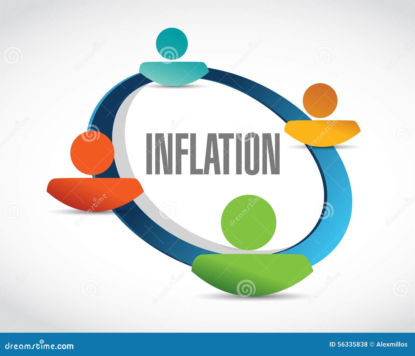Inflation People Sign Concept Illustration Stock Illustration ...