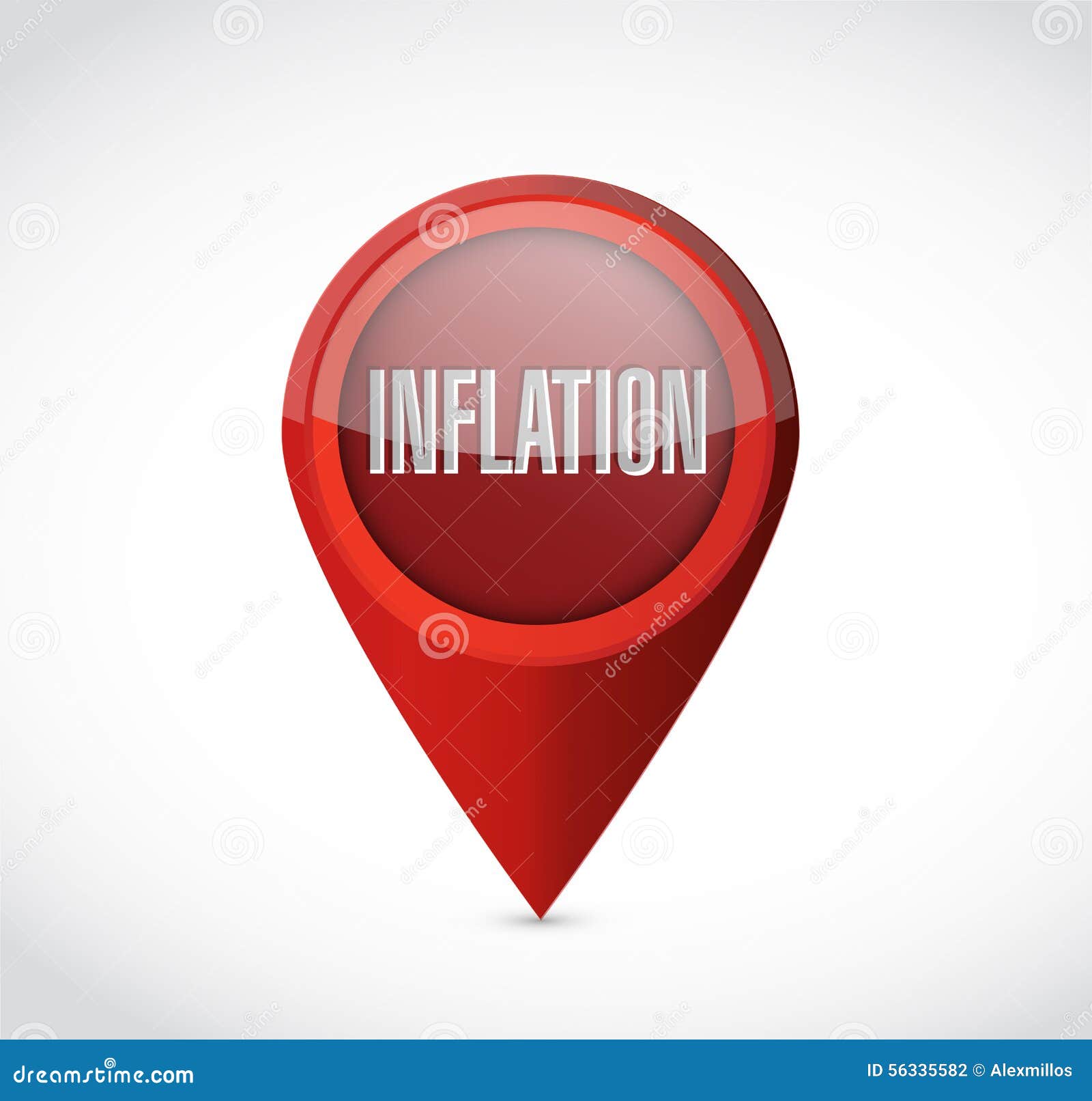 Inflation Pointer Sign Concept Illustration Stock Illustration ...