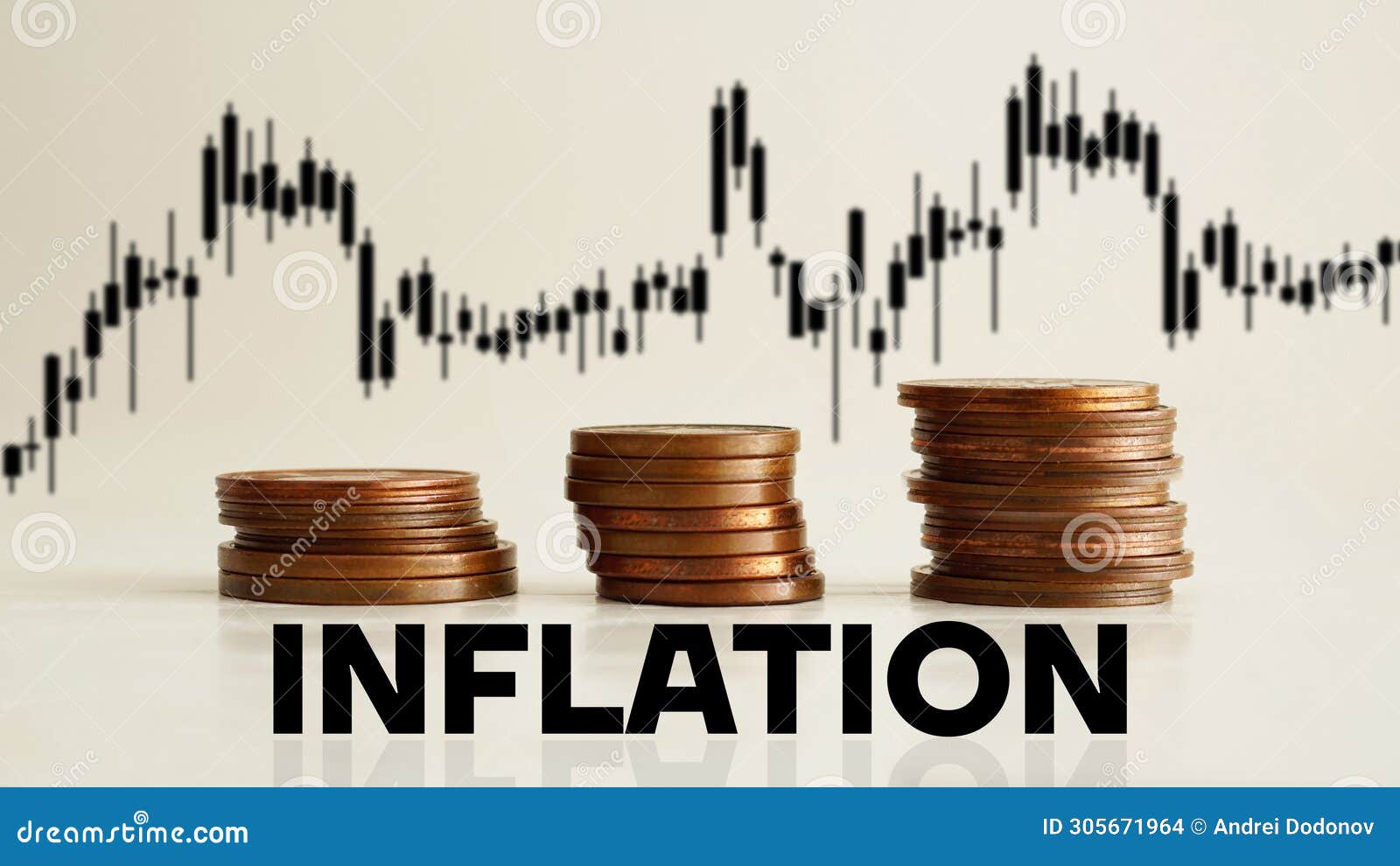 Inflation Rate is Shown Using the Text Stock Photo - Image of debt ...