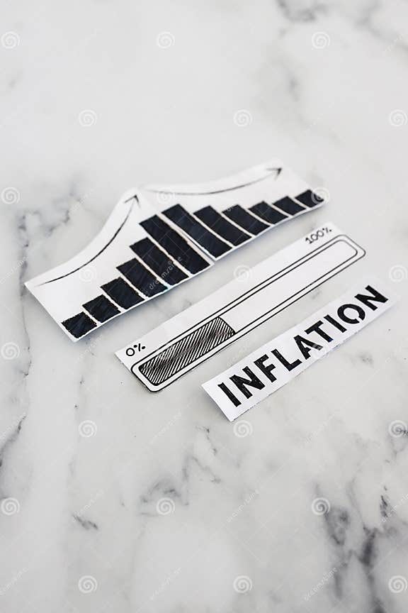 Inflation Rates Going Down, Text with Graph Showing Stats Decreasing ...
