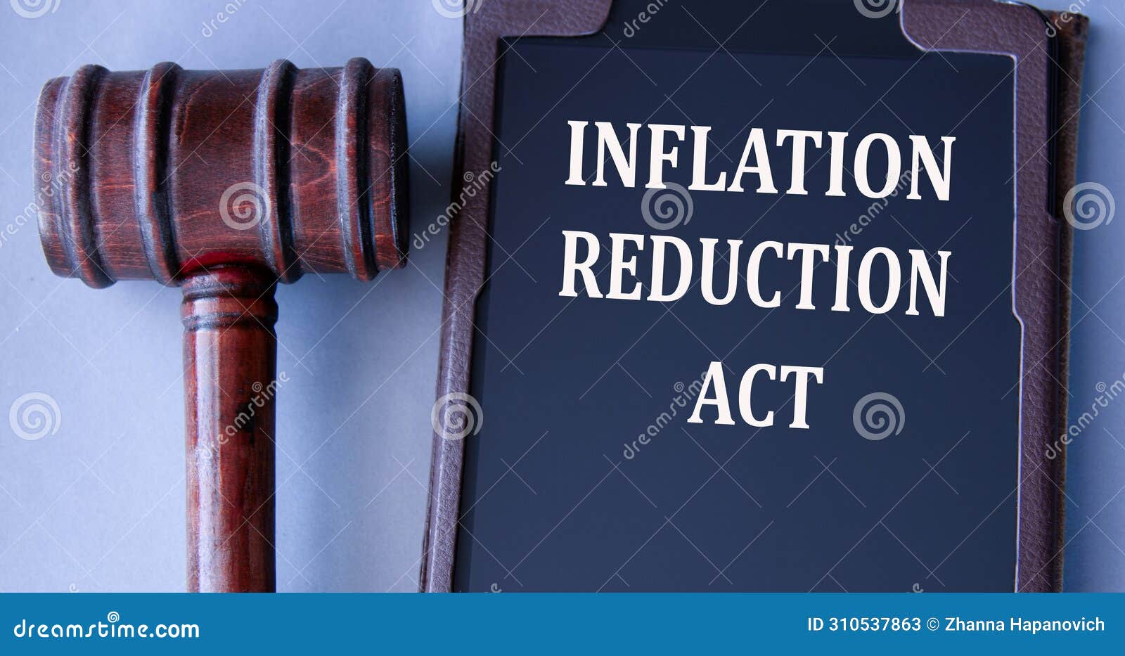 Inflation Reduction Act Written On Paper With Office Tools And Keyboard ...