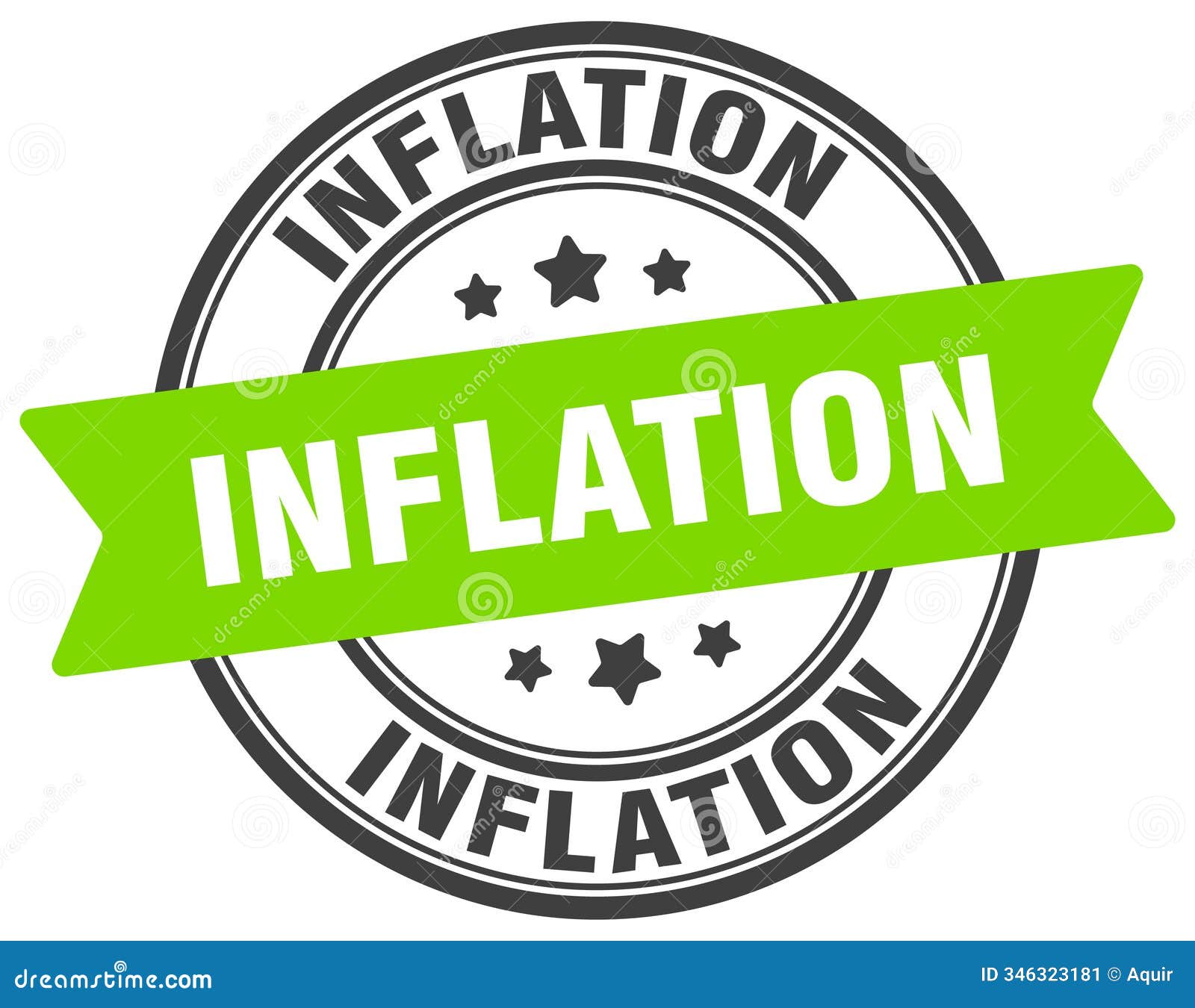 Inflation Stamp. Inflation Label on Transparent Background. Round Sign ...