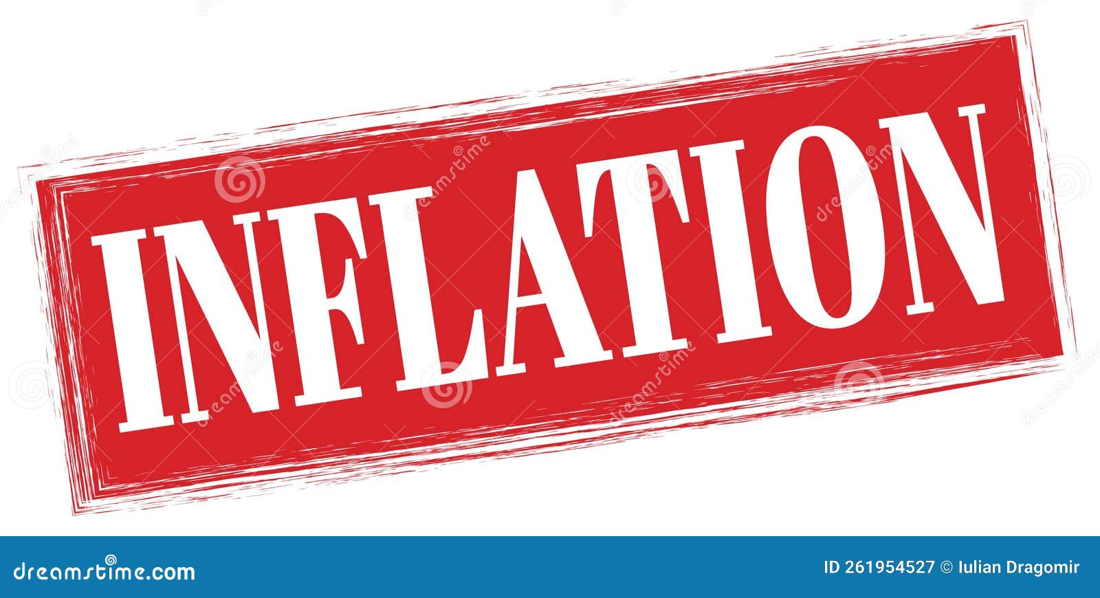 INFLATION Text Written on Red Stamp Sign Stock Image - Image of banner ...