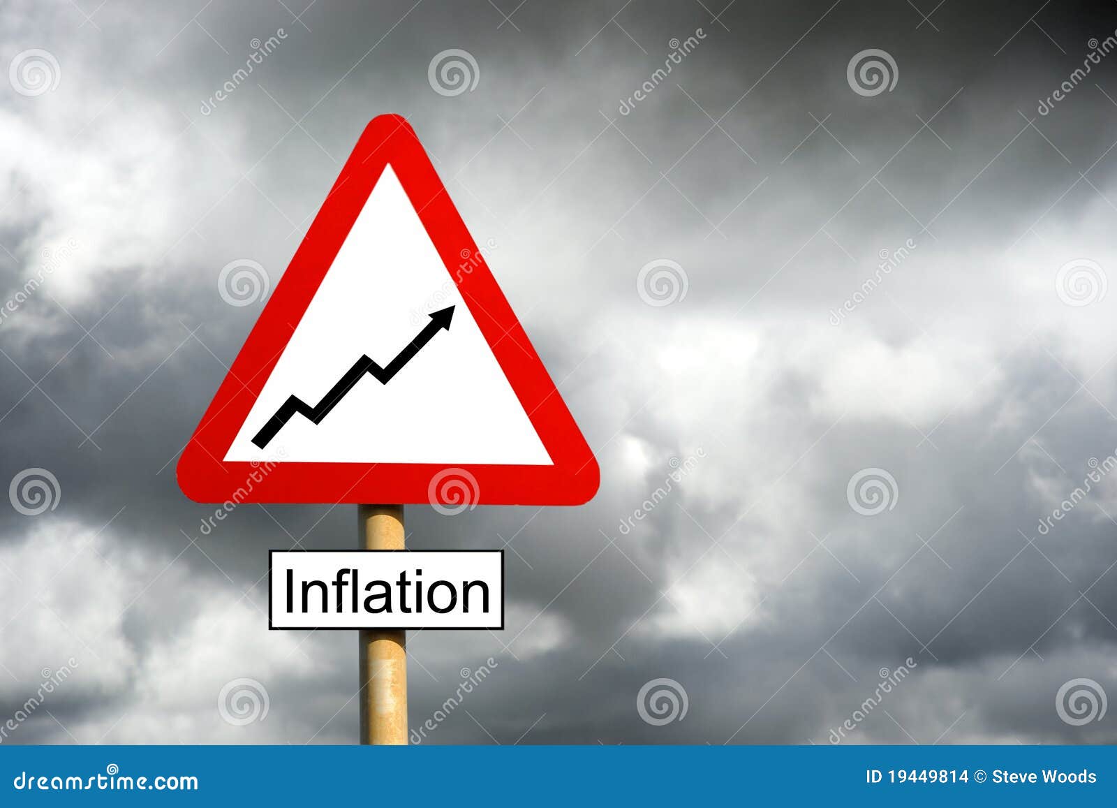 Inflation Warning stock photo. Image of arrow, stormy - 19449814