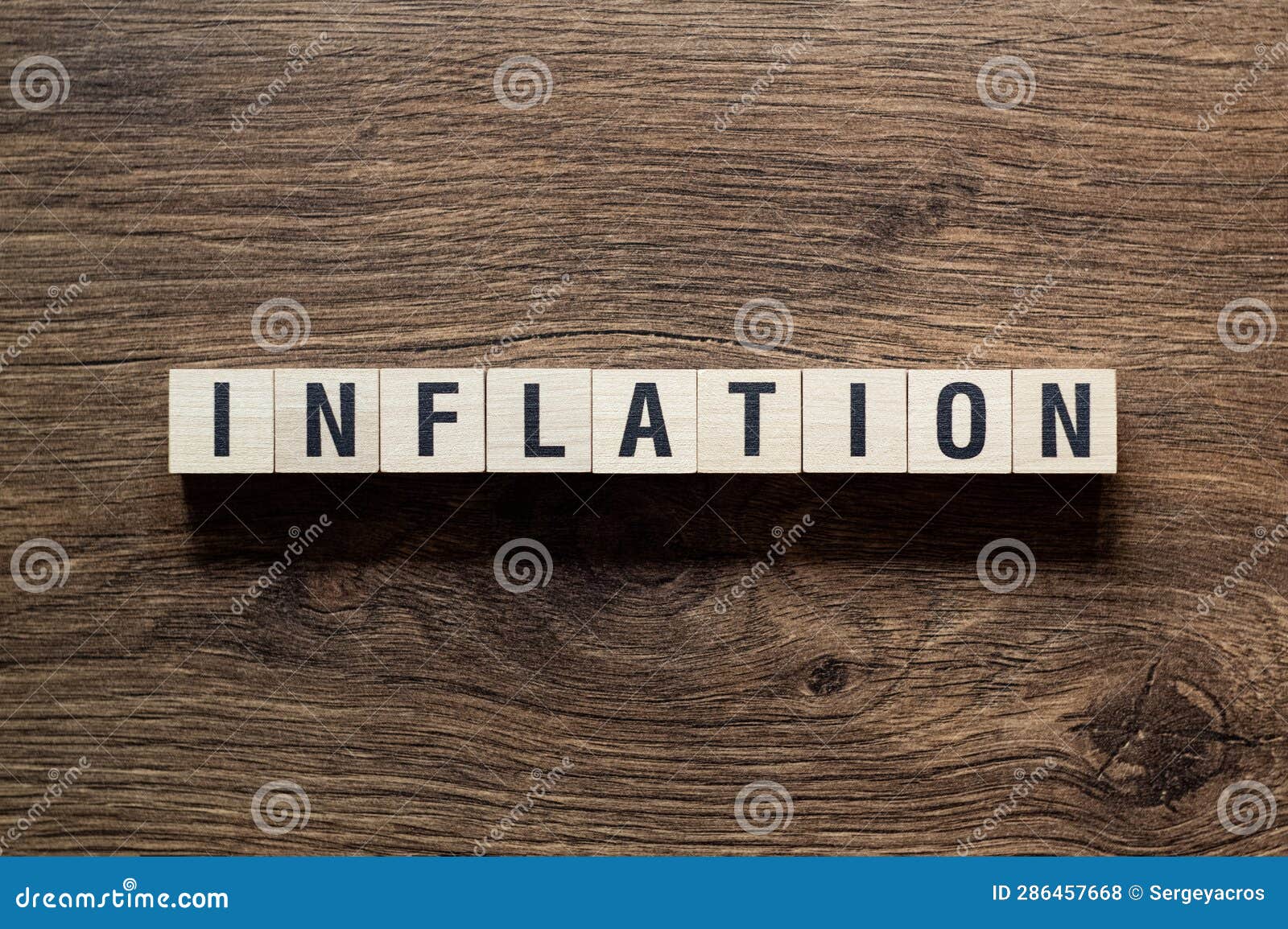 Inflation - Word Concept on Building Blocks, Text Stock Photo - Image ...