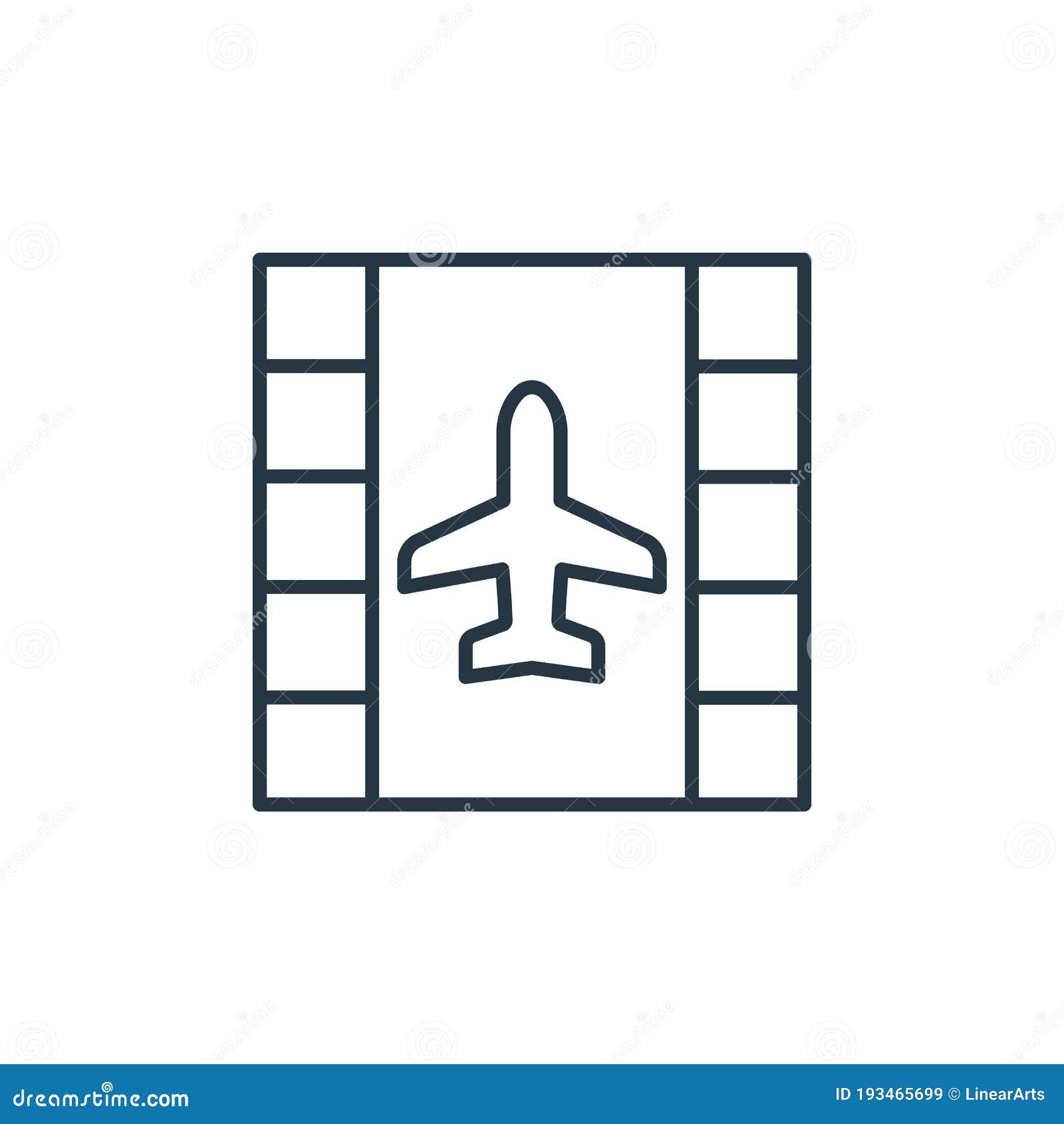 Inflight Icon Vector from Flying Concept. Thin Line Illustration of ...