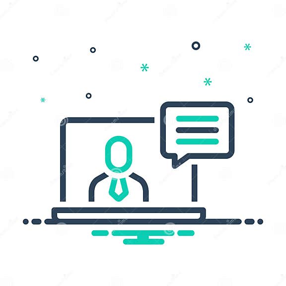 Mix Icon for Influence Brand, Influence and Online Stock Vector ...