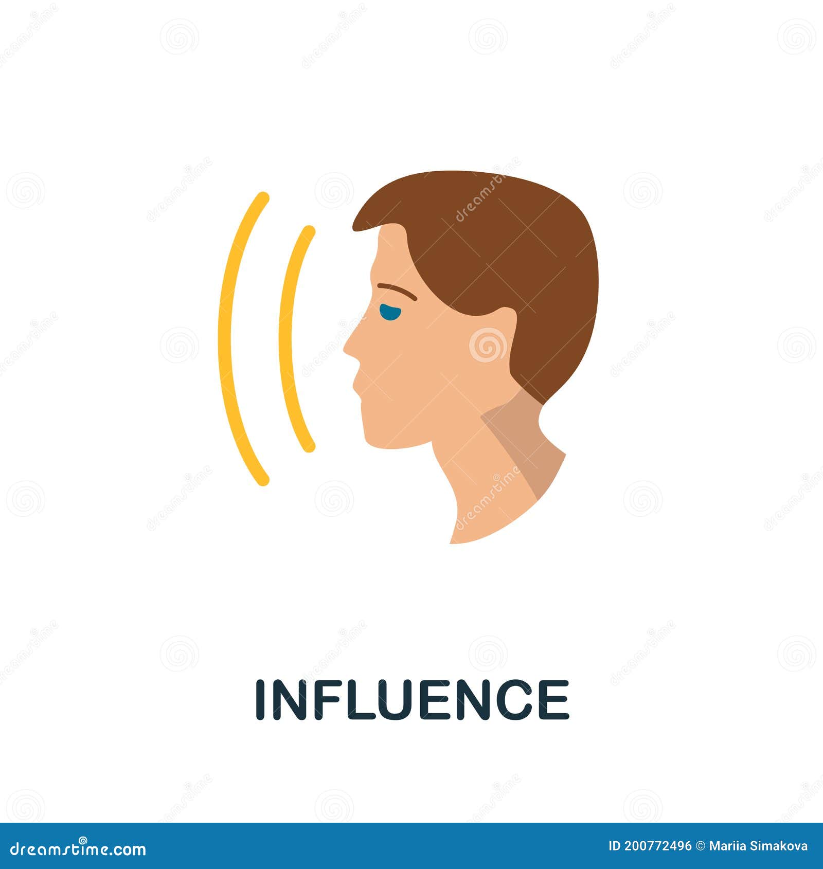 Influence Icon. Simple Element from Creativity Collection. Creative ...