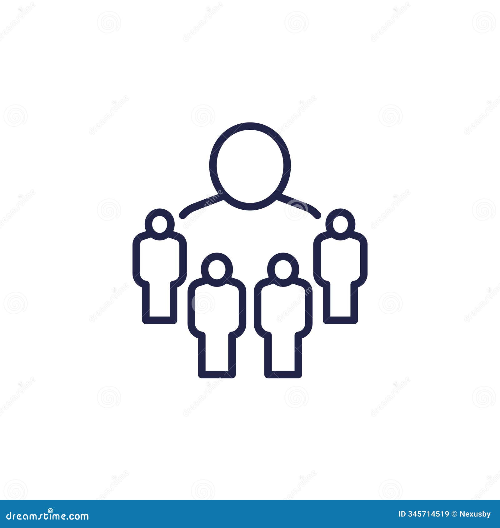Influence Icon on White, Influencer Line Vector Stock Illustration ...