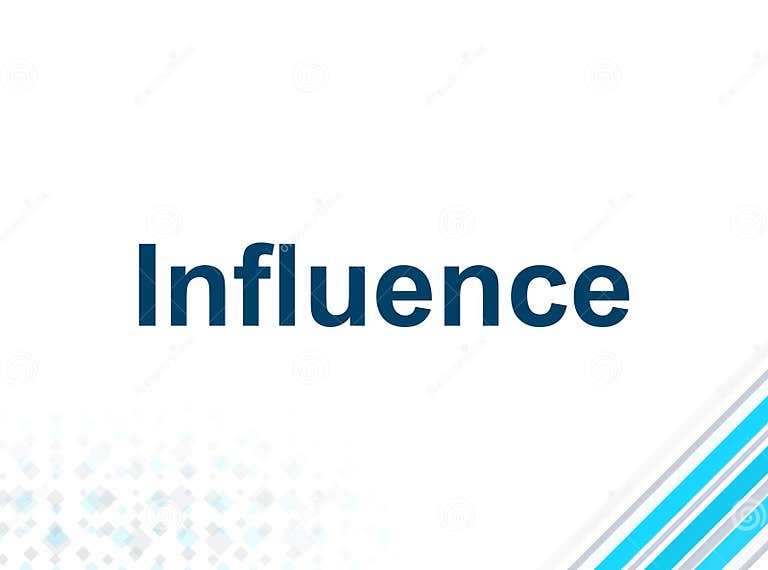 Influence Modern Flat Design Blue Abstract Background Stock ...