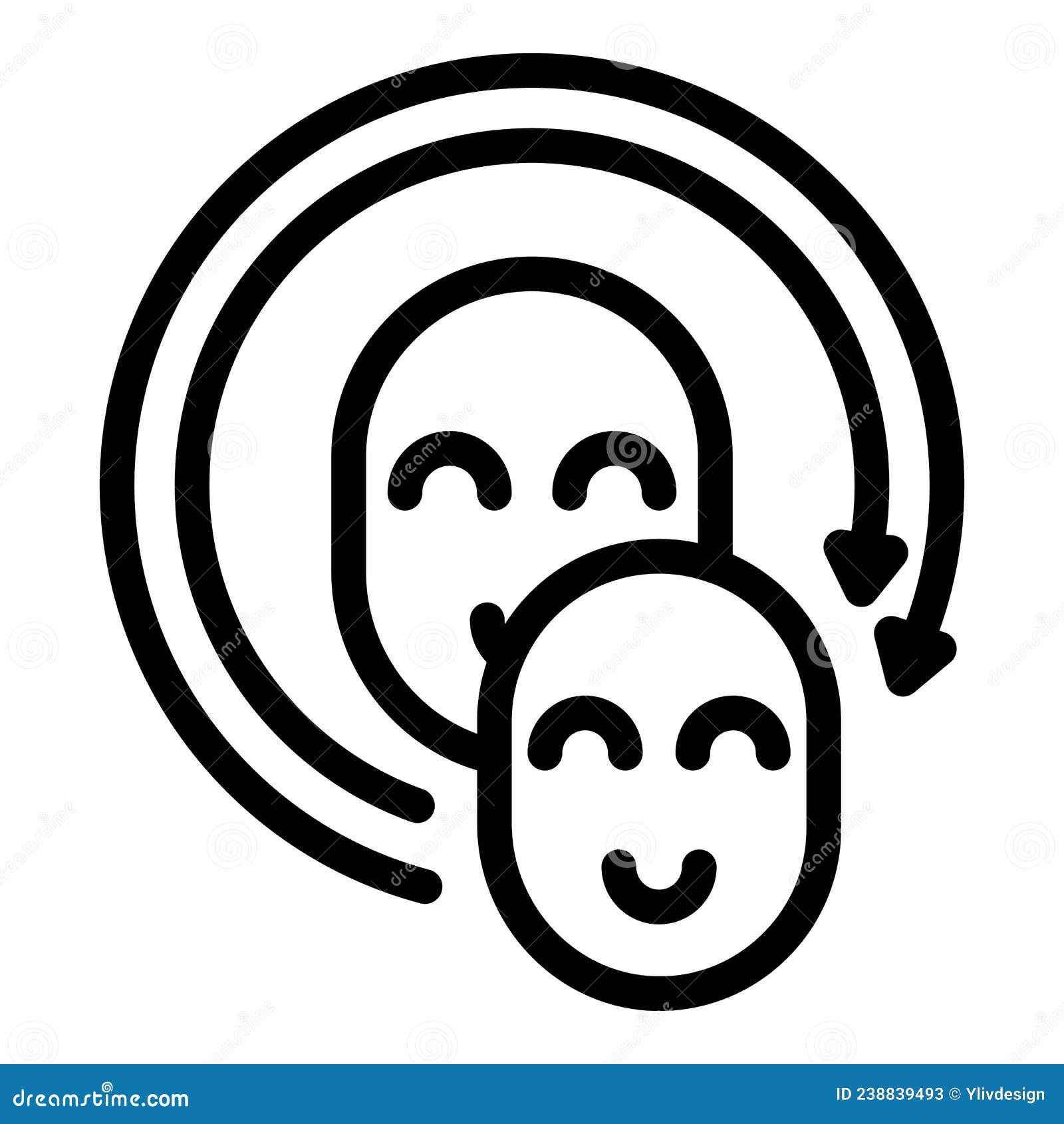 Influence People Icon Outline Vector. Social Media Stock Vector ...