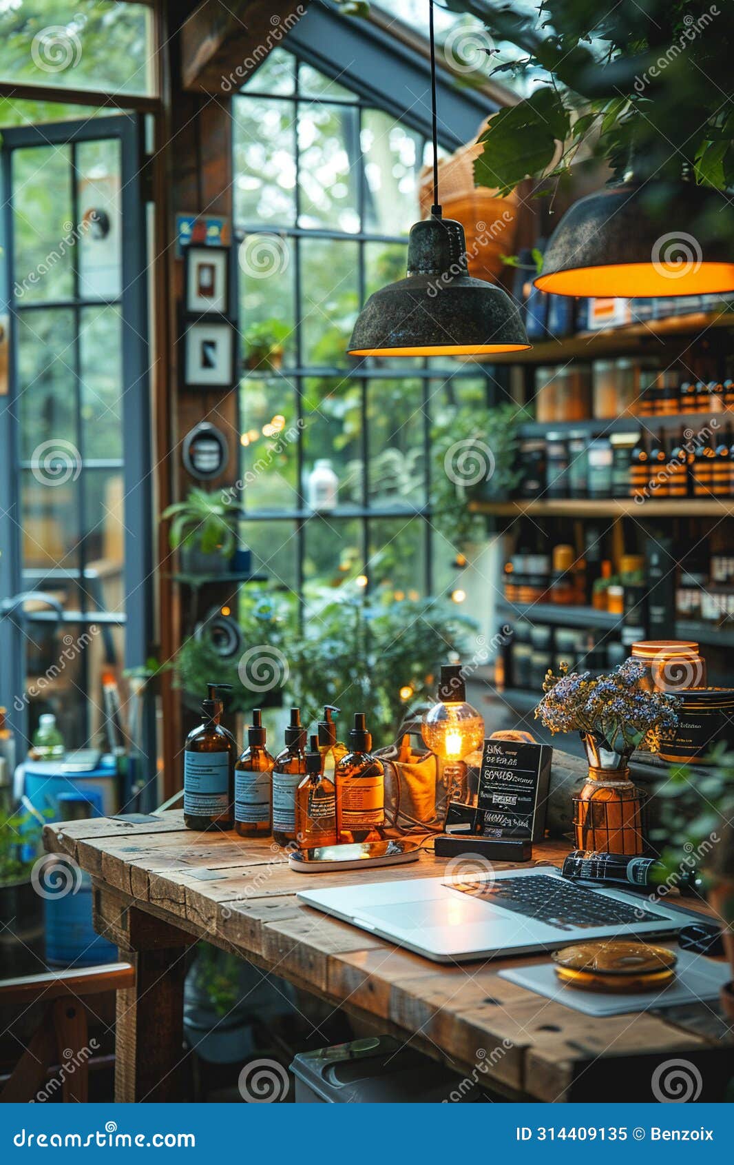 Influencer Collaborating with Brands in a Blurred Studio Setting the ...