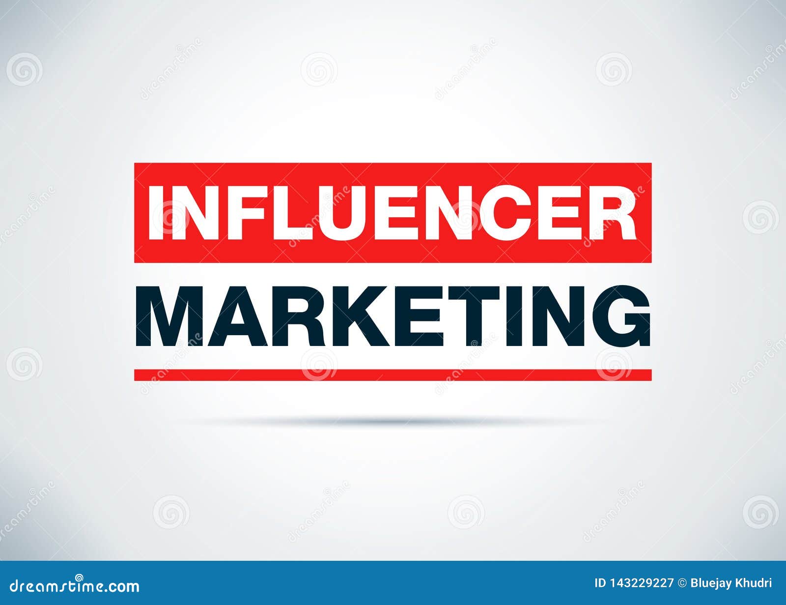 Influencer Marketing Abstract Flat Background Design Illustration Stock ...
