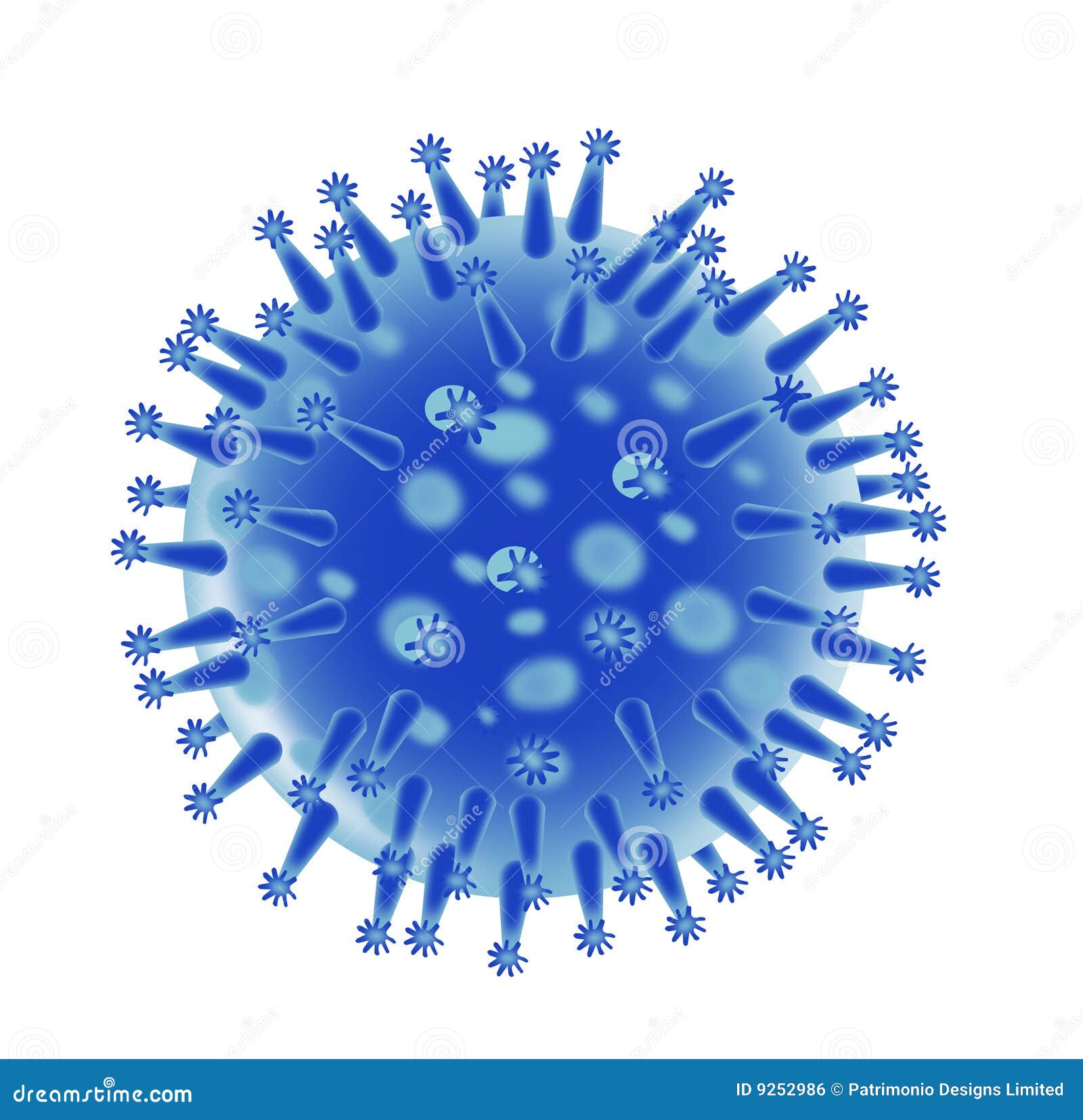 Influenza Flu Virus Structure Stock Illustration - Illustration of ...