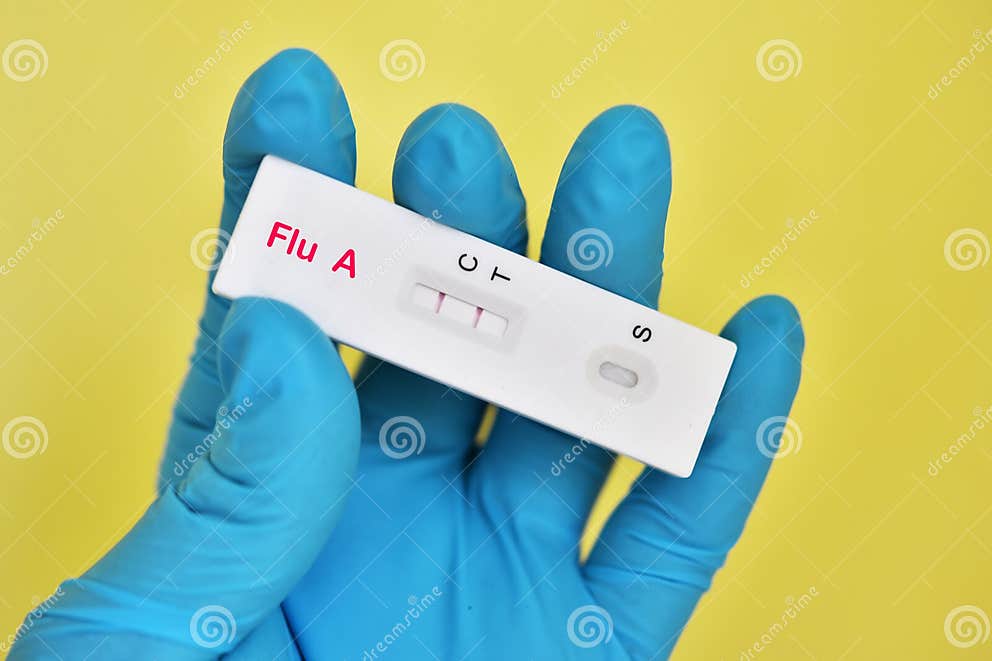 Influenza a Virus Positive Result Stock Photo - Image of disease ...