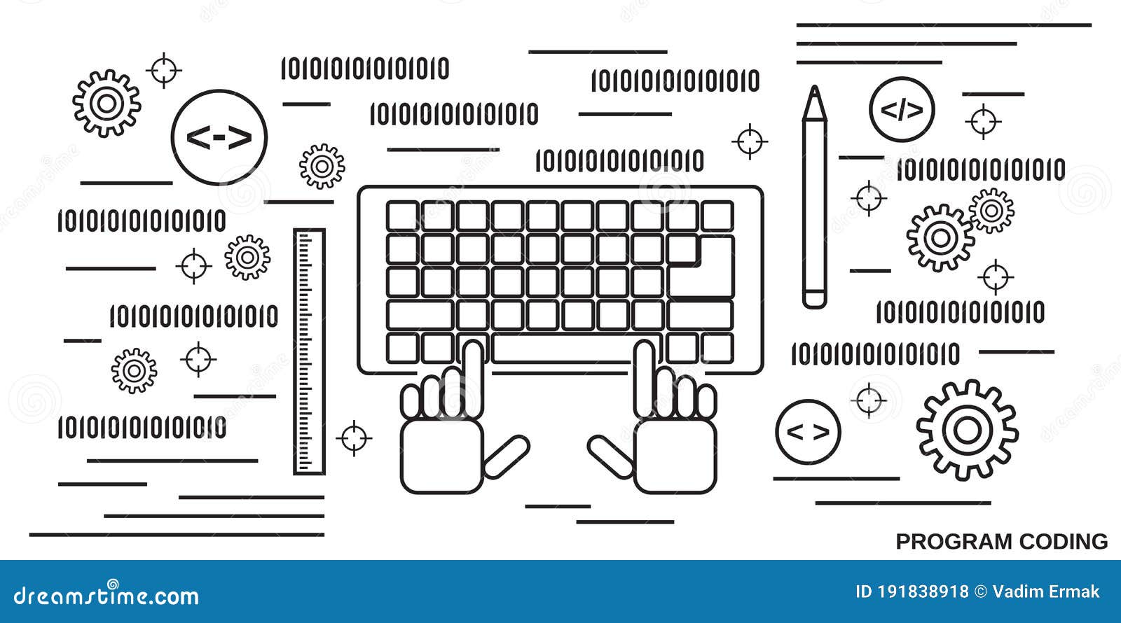 Program Coding Application Development Algorithm Optimization Vector 9423