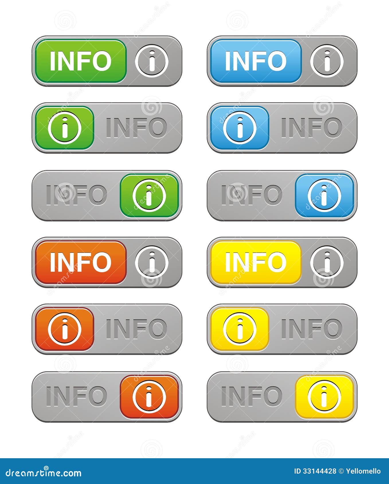 Info button sets stock illustration. Illustration of help - 33144428