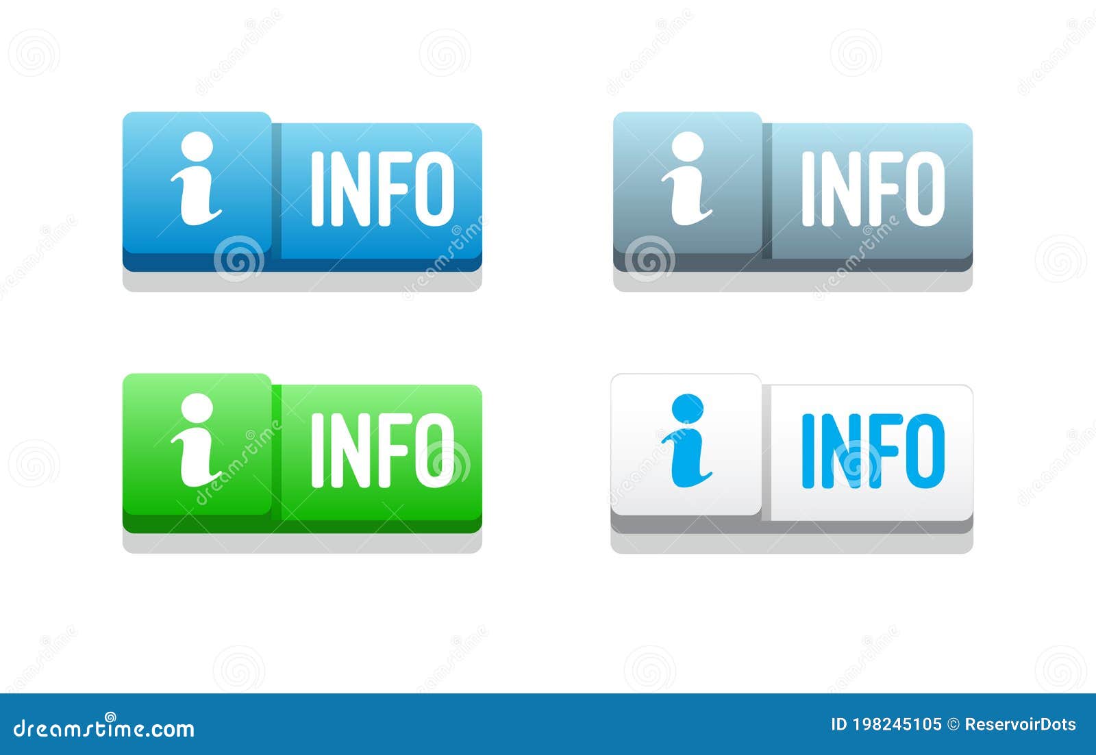 Info Buttons Vector stock vector. Illustration of support - 198245105