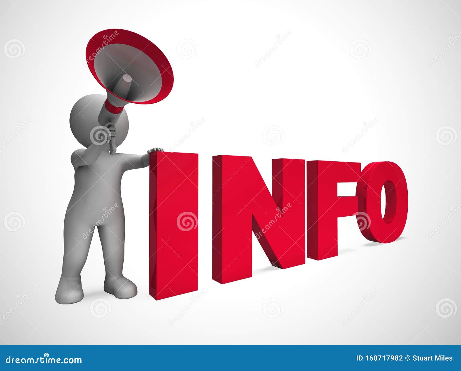 Info Concept Icon Means Information or Data and Intelligence - 3d ...