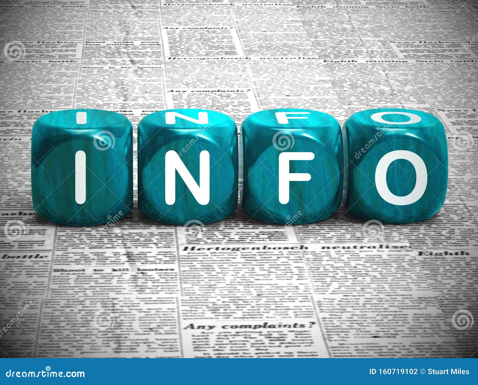 Info Concept Icon Means Information or Data and Intelligence - 3d ...