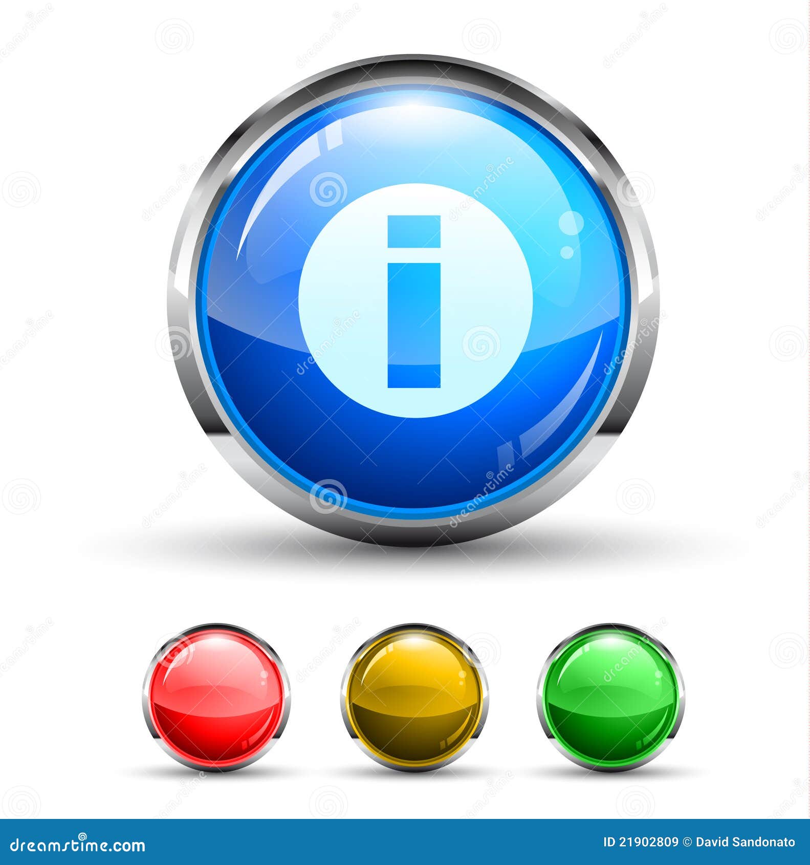 Info Cristal Glossy Button stock vector. Illustration of circle - 21902809