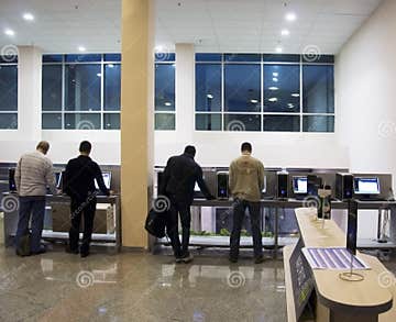 Info desk stock photo. Image of thinking, people, surfing - 5268976