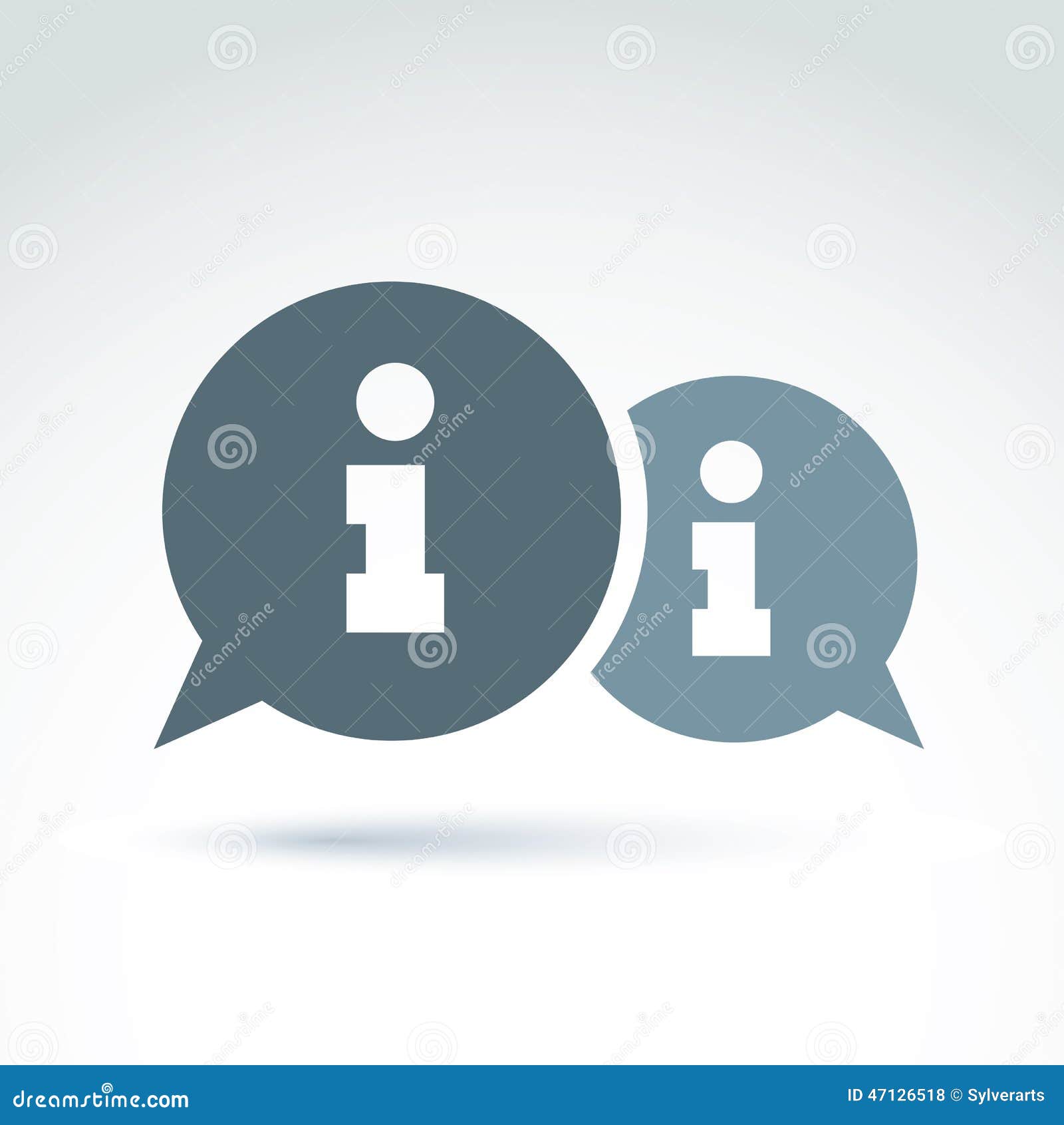Info dialog. stock vector. Illustration of discussion - 47126518