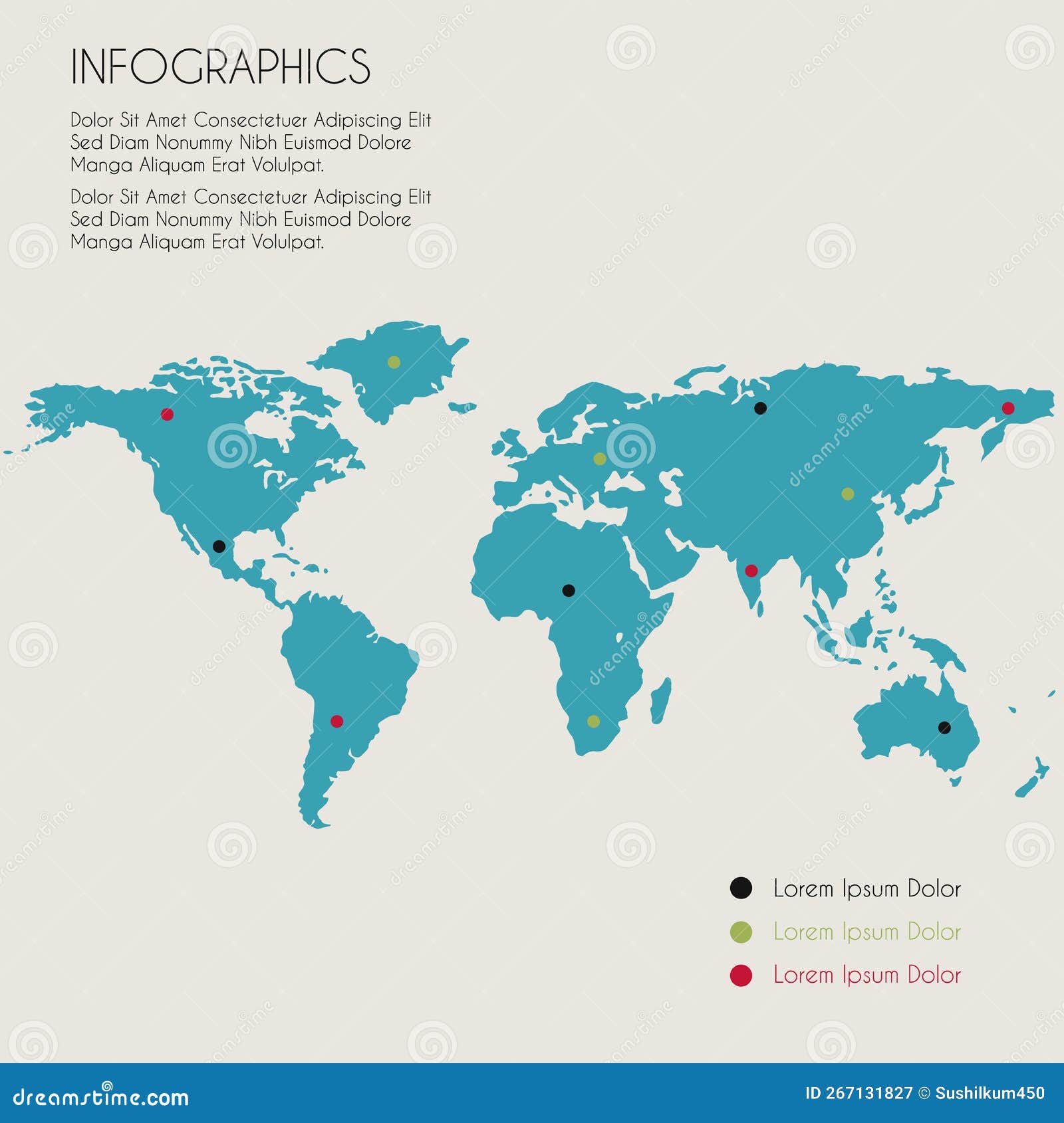 Distribution Map of Metric and Imperial Measures Systems. Stock Vector ...
