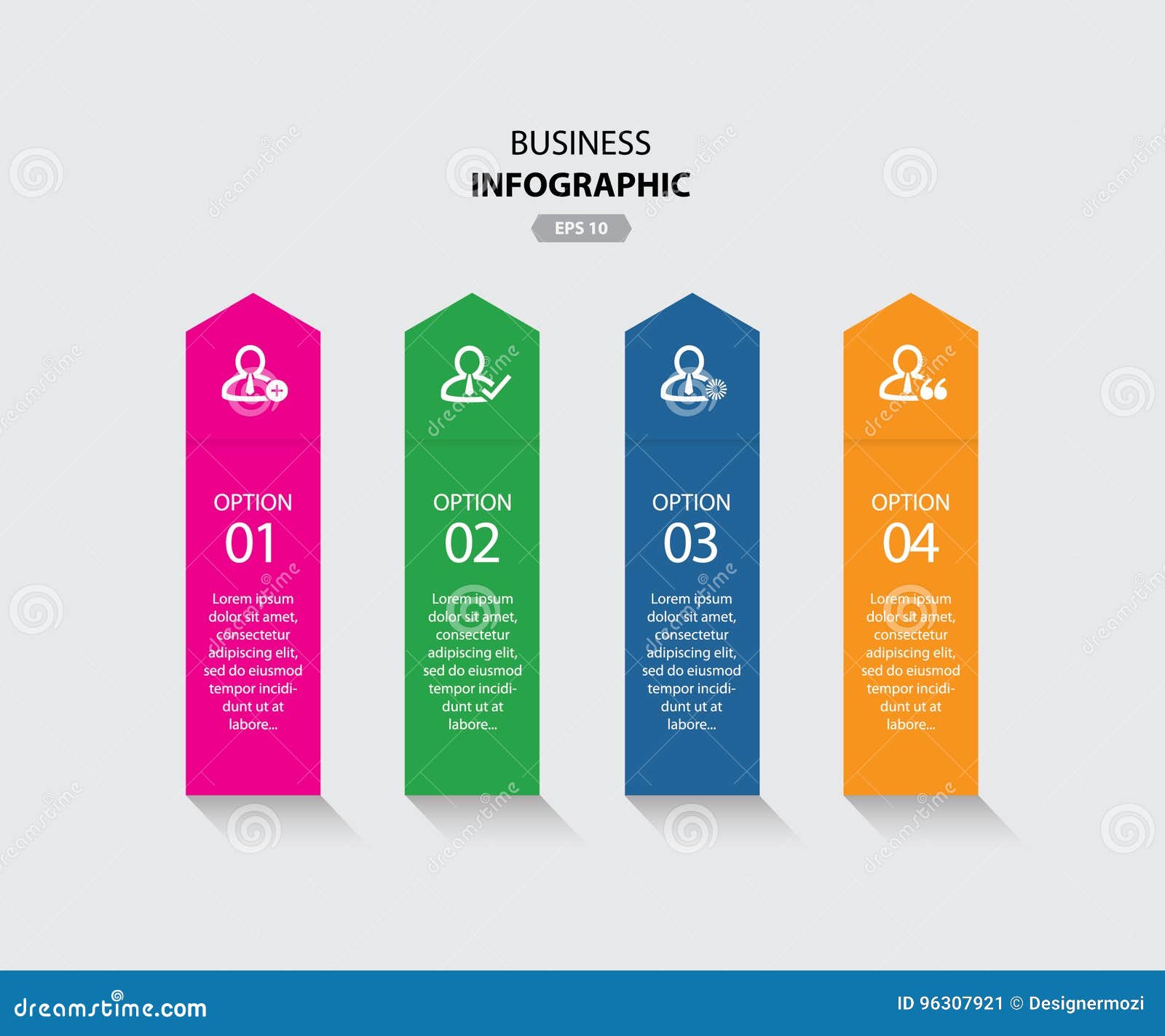 Info Graphic for Business Strategy Stock Vector - Illustration of steps ...