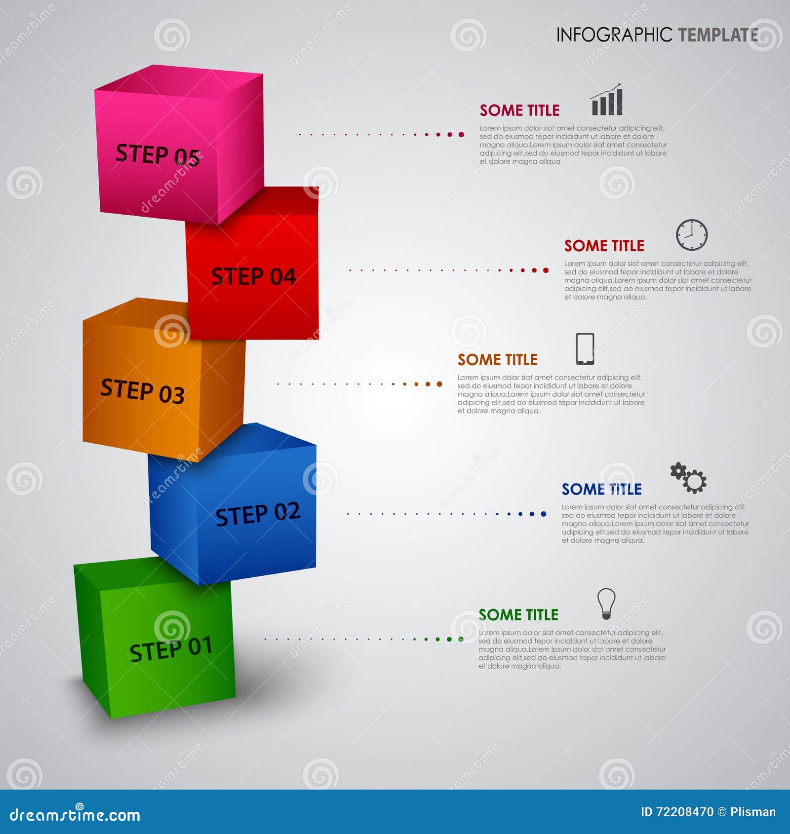 Red Cubes Template.Cube Background.3D Cubes Illustration ...