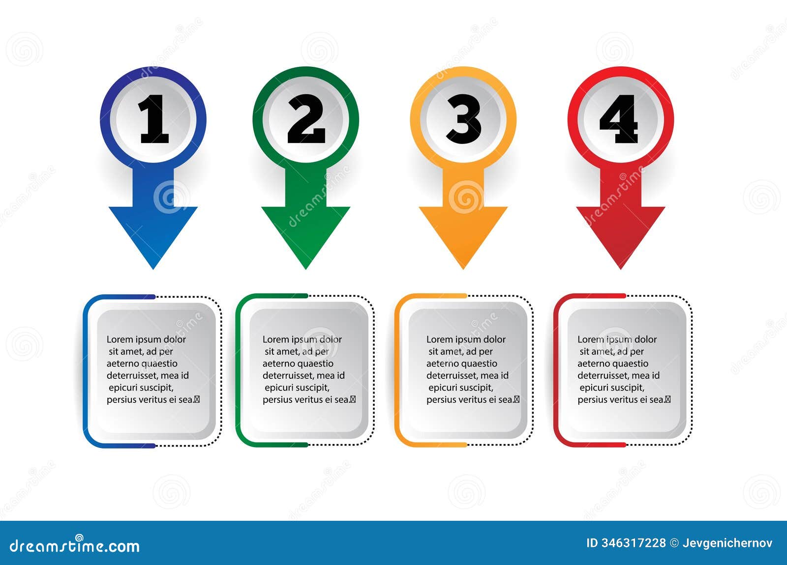 Info Graphic Design Elements with Button Shapes and Arrows Stock ...