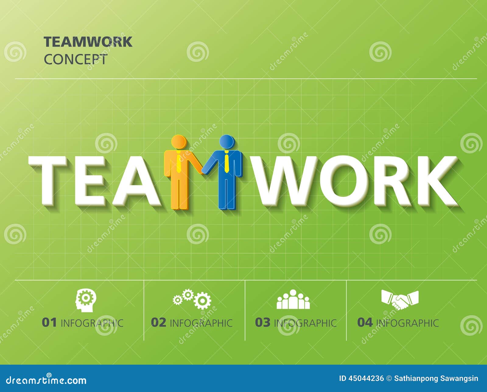 Info Graphic Design, Teamwork Stock Vector - Illustration of concept ...