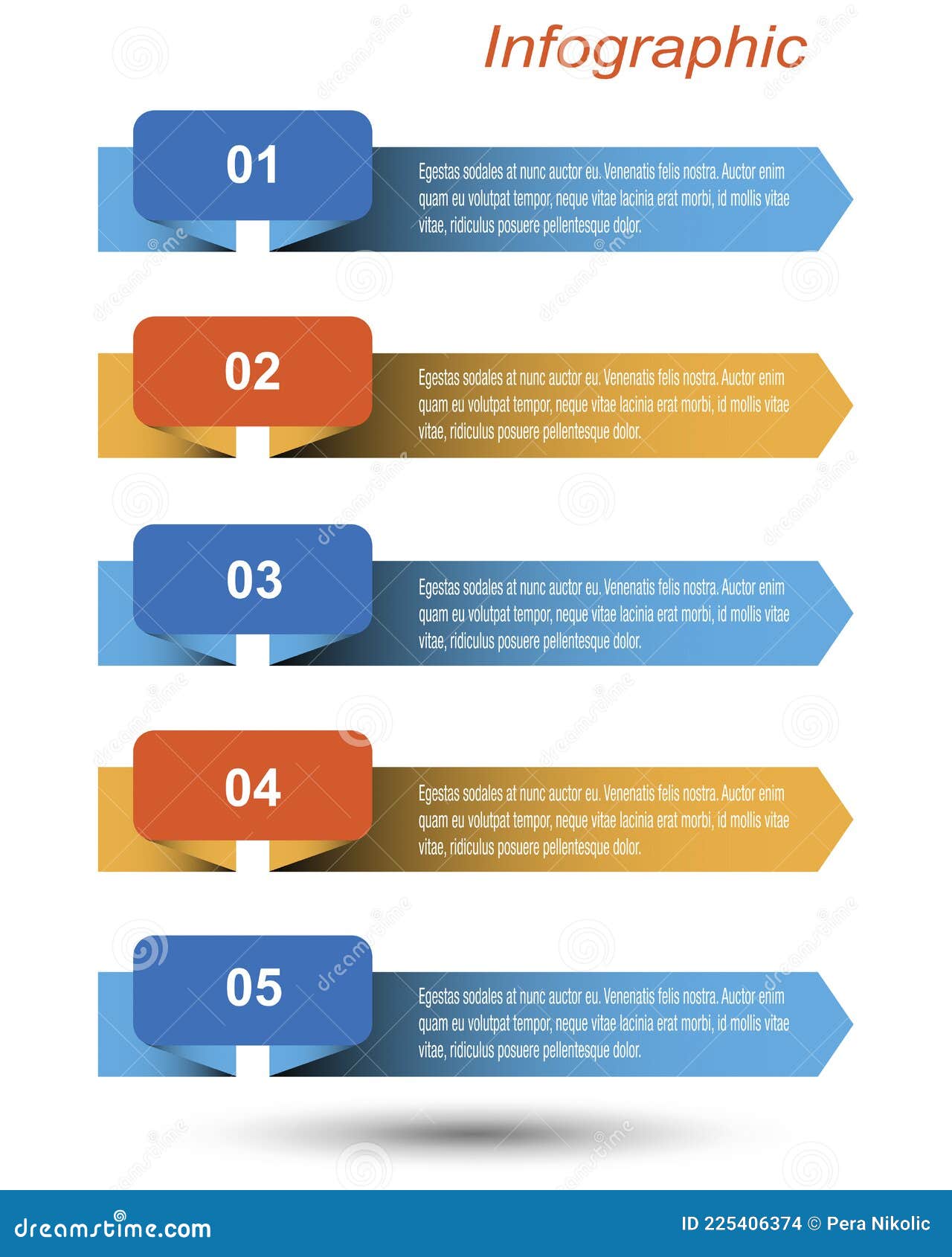 Infographics Banners for Web Layout. Stock Vector - Illustration of ...