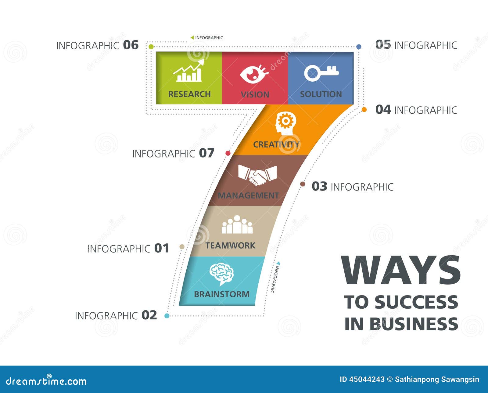 Info Graphic Design, Way To Success Stock Vector - Illustration of ...