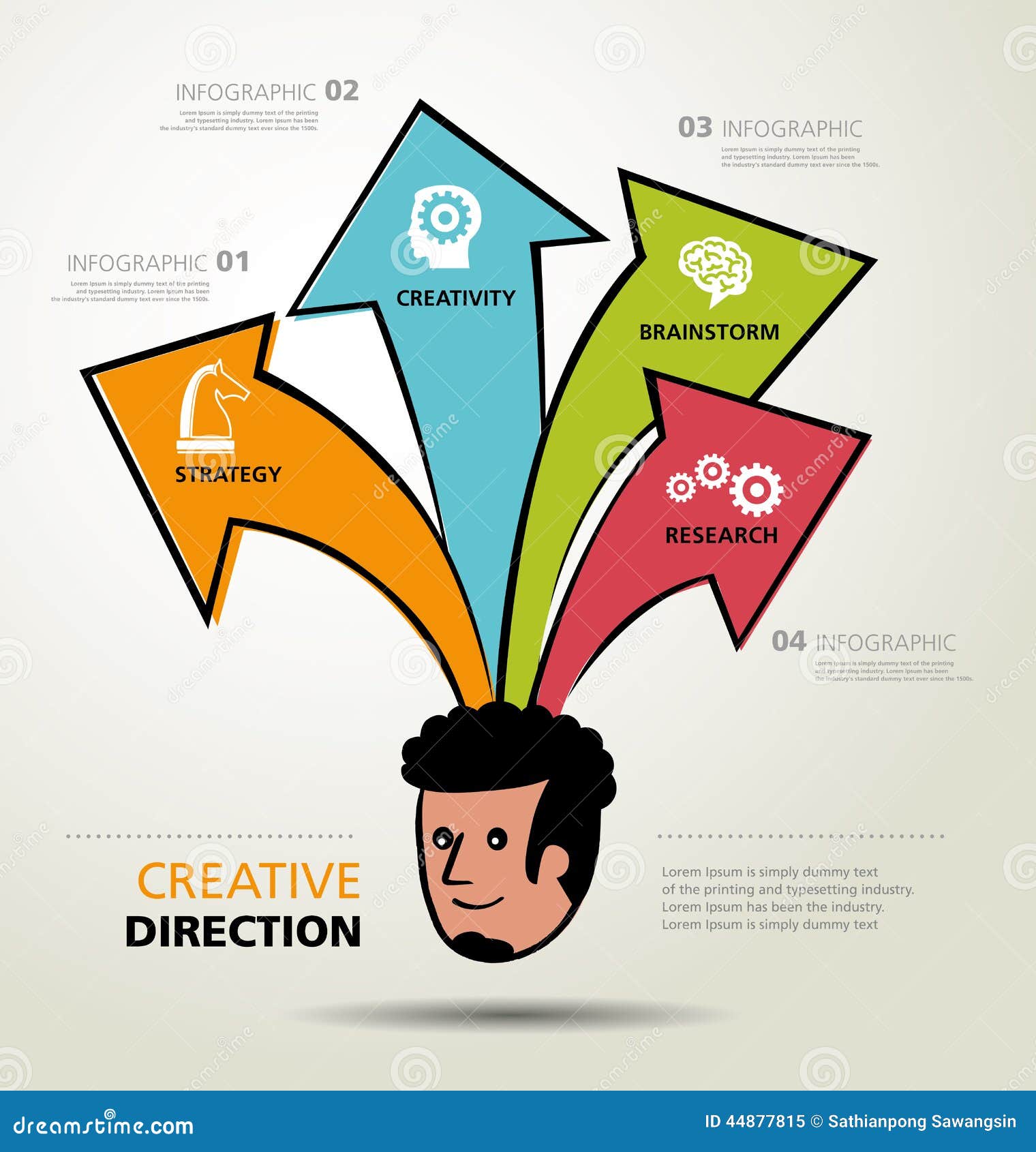 Info Graphic Design, Ways, Business Direction Stock Vector ...