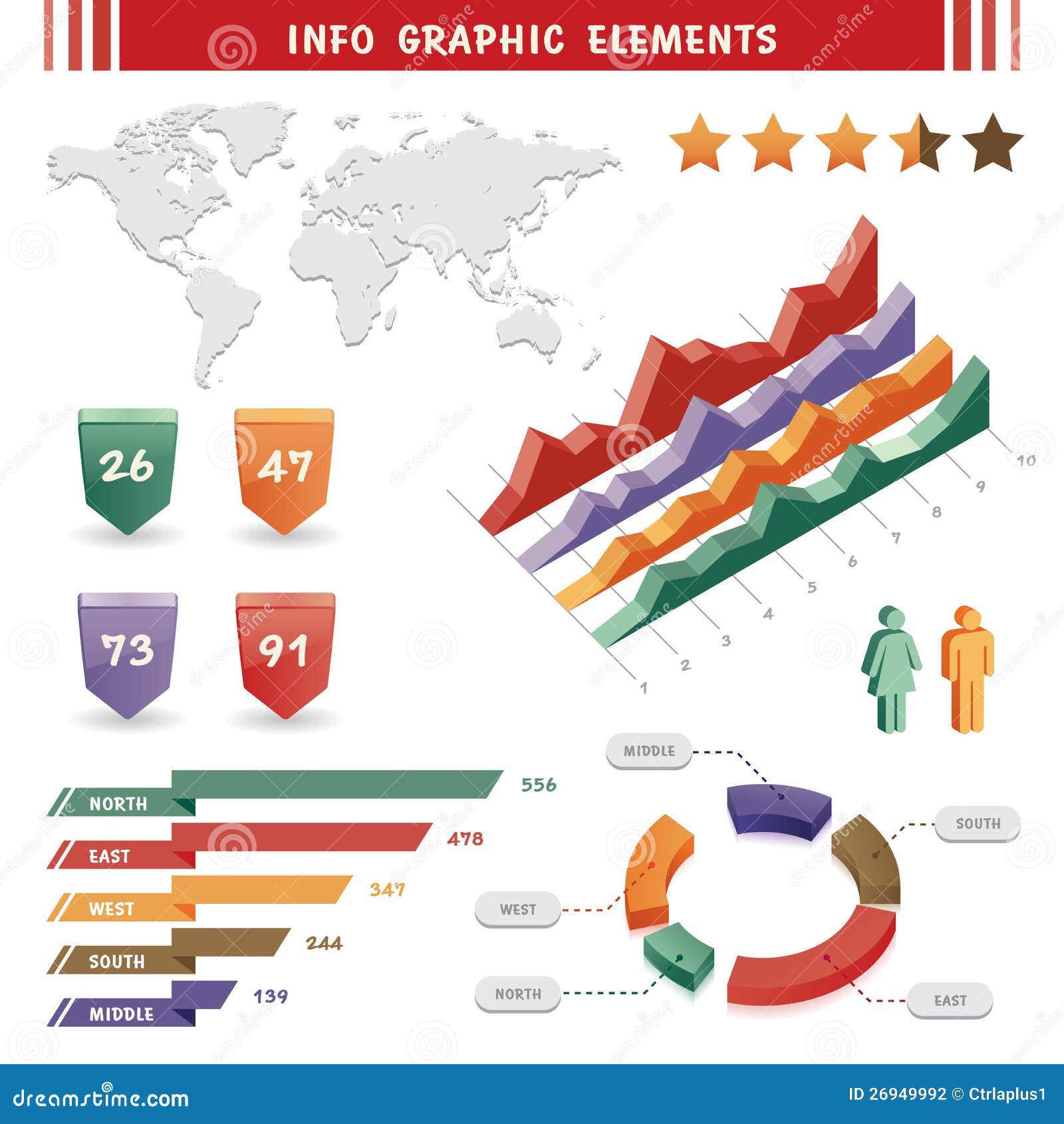Info graphic element stock vector. Illustration of graphics - 26949992