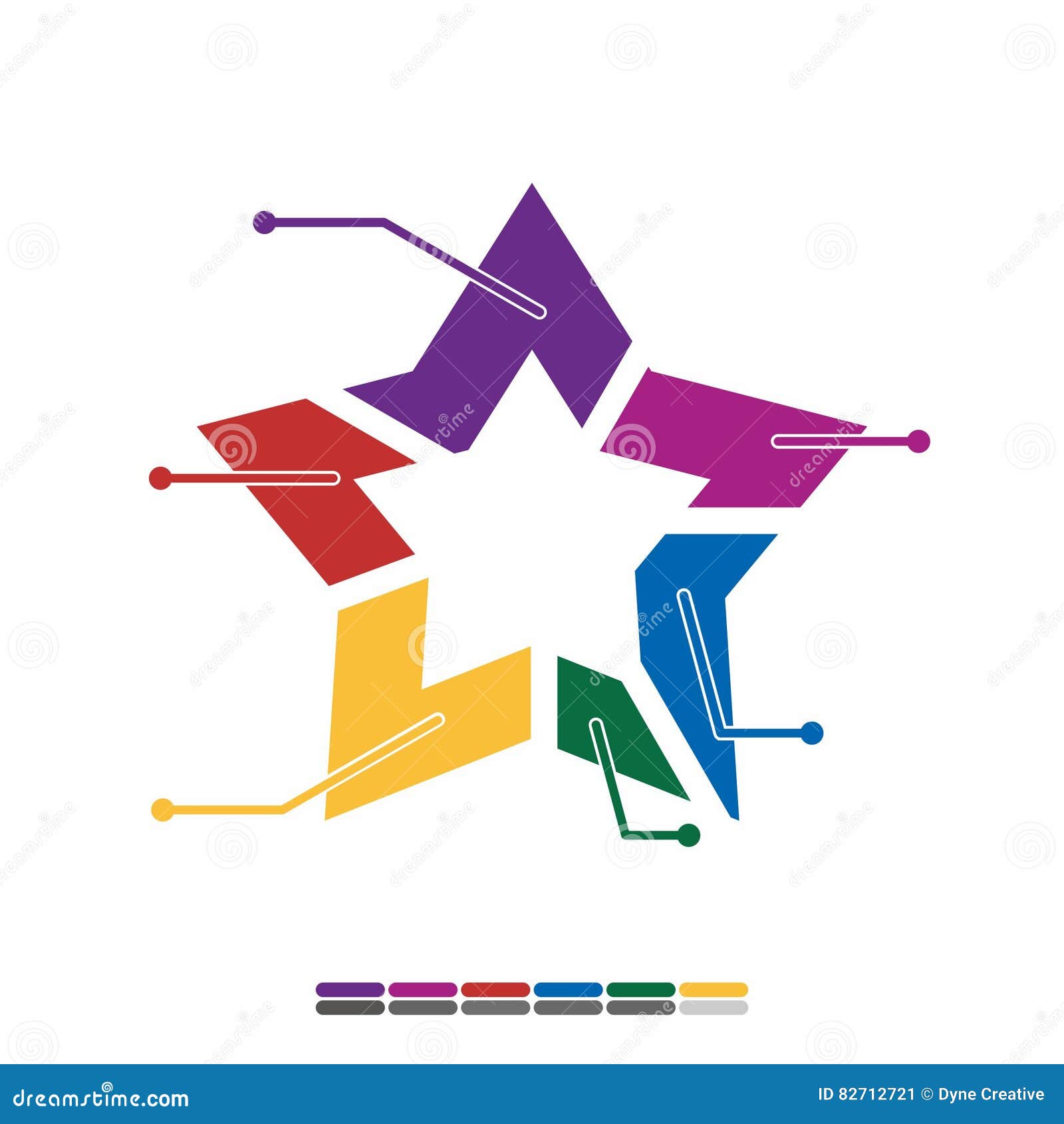 Info Graphic Flat Design Full Color, Graph Math Design Stock ...