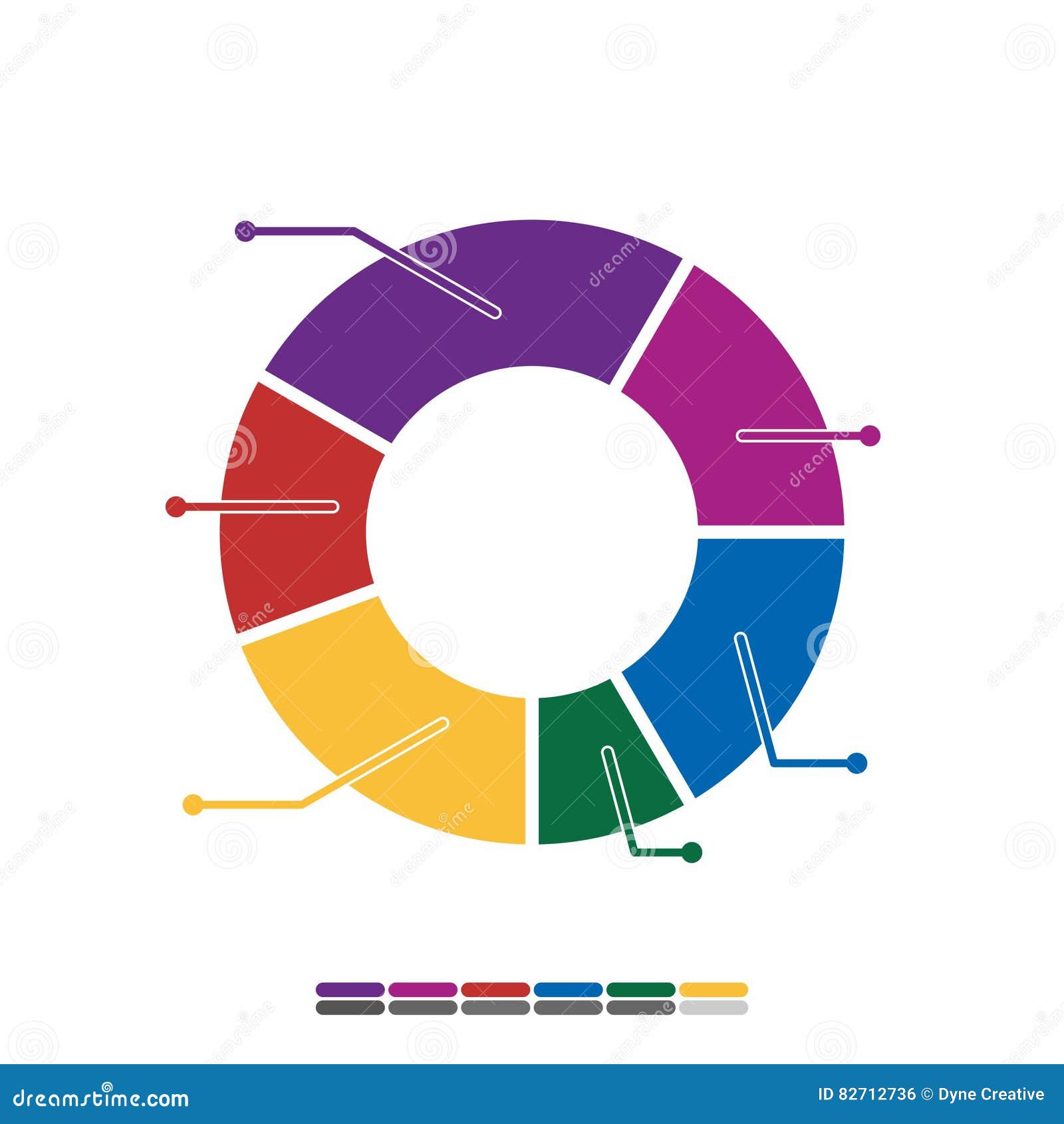 Info Graphic Flat Design Full Color, Graph Math Design Stock ...