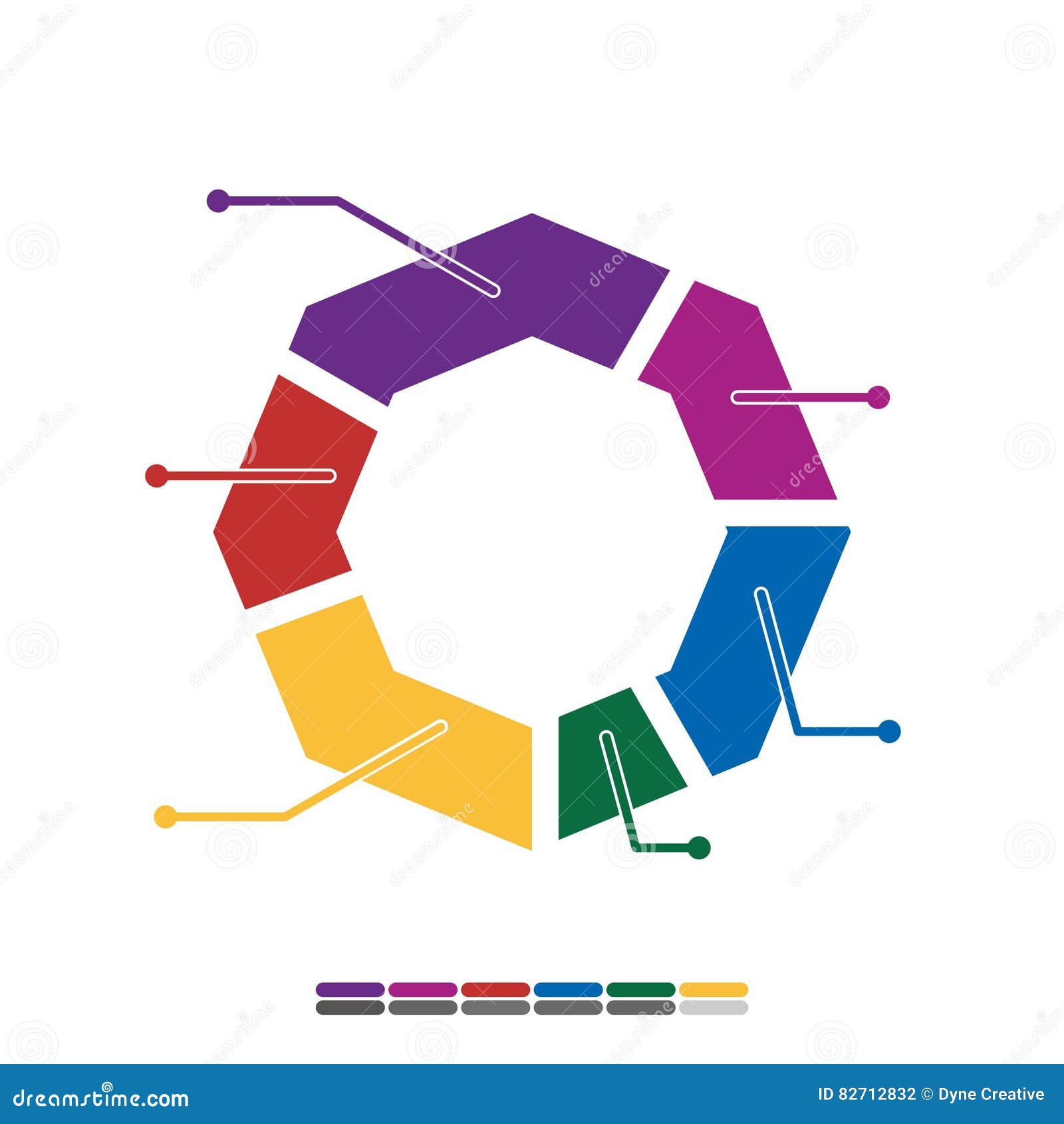 Info Graphic Flat Design Full Color, Graph Math Design Stock Photo ...