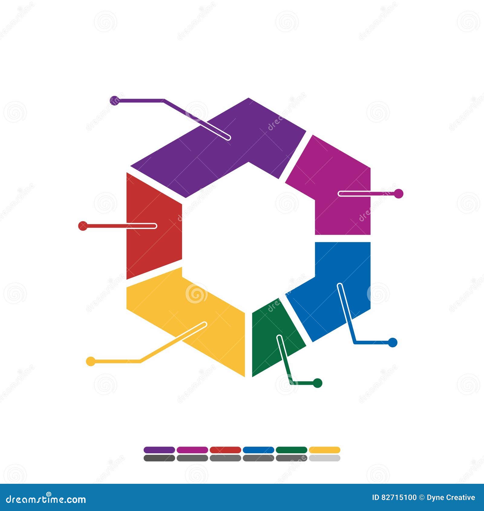 Info Graphic Flat Design Full Color, Graph Math Design Stock ...