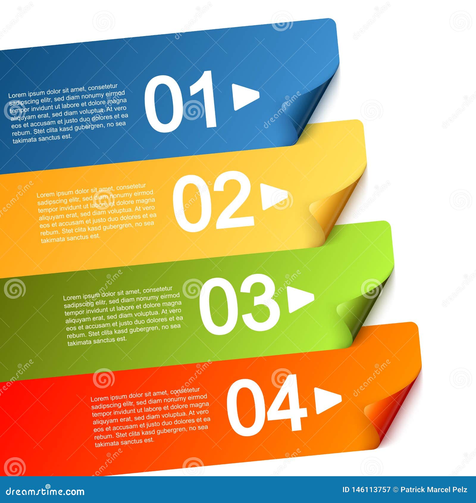 Info Graphic with Four Options Stock Vector - Illustration of ...