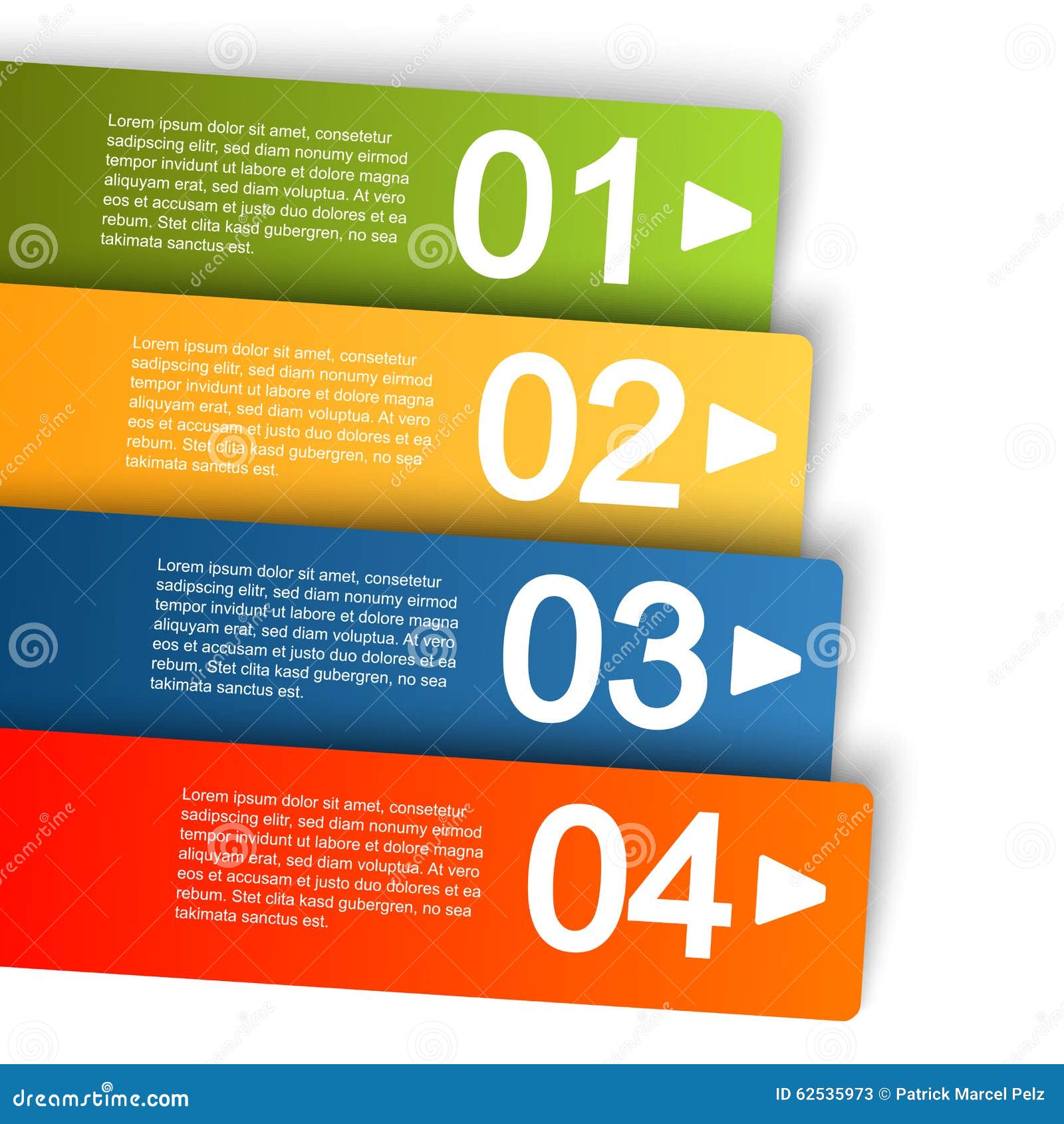 Info Graphic with Four Options Stock Vector - Illustration of news ...
